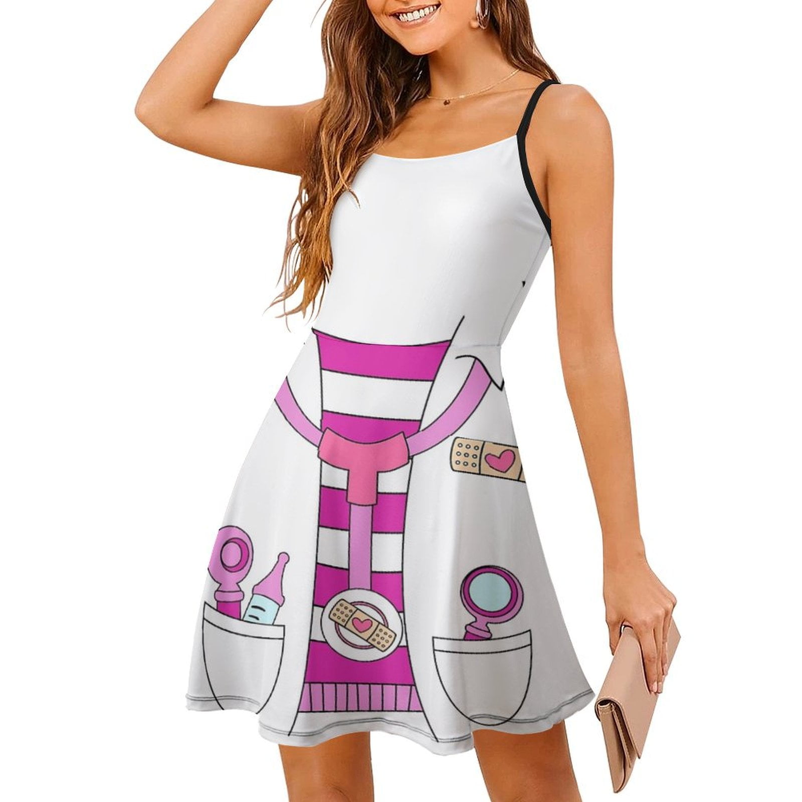 Doc Mcstuffins Costume Women's Sleeveless Spaghetti Strap Mini Short ...