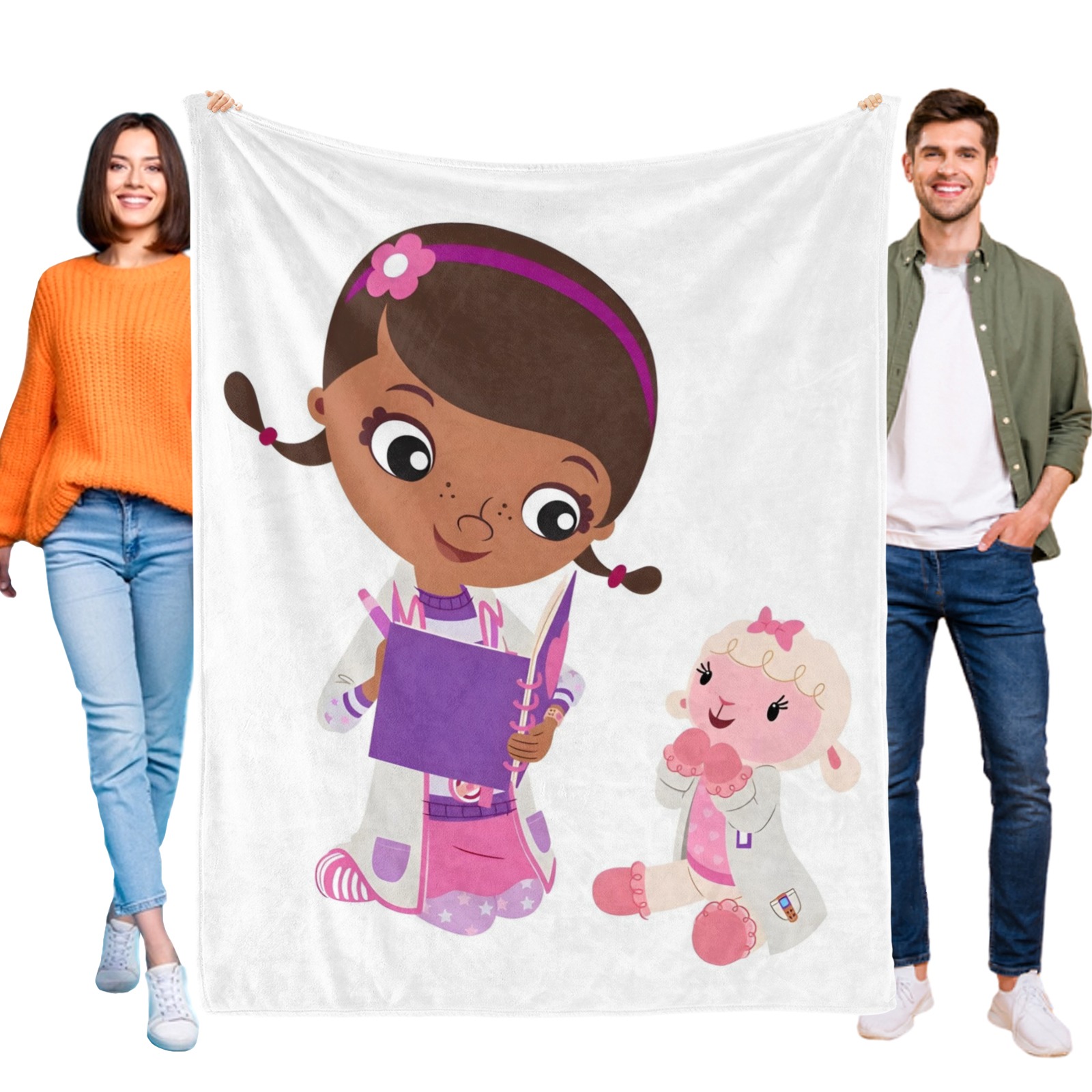 Doc Mcstuffins Flannel Blanket 50*60 in inch Soft And Comfortable With ...
