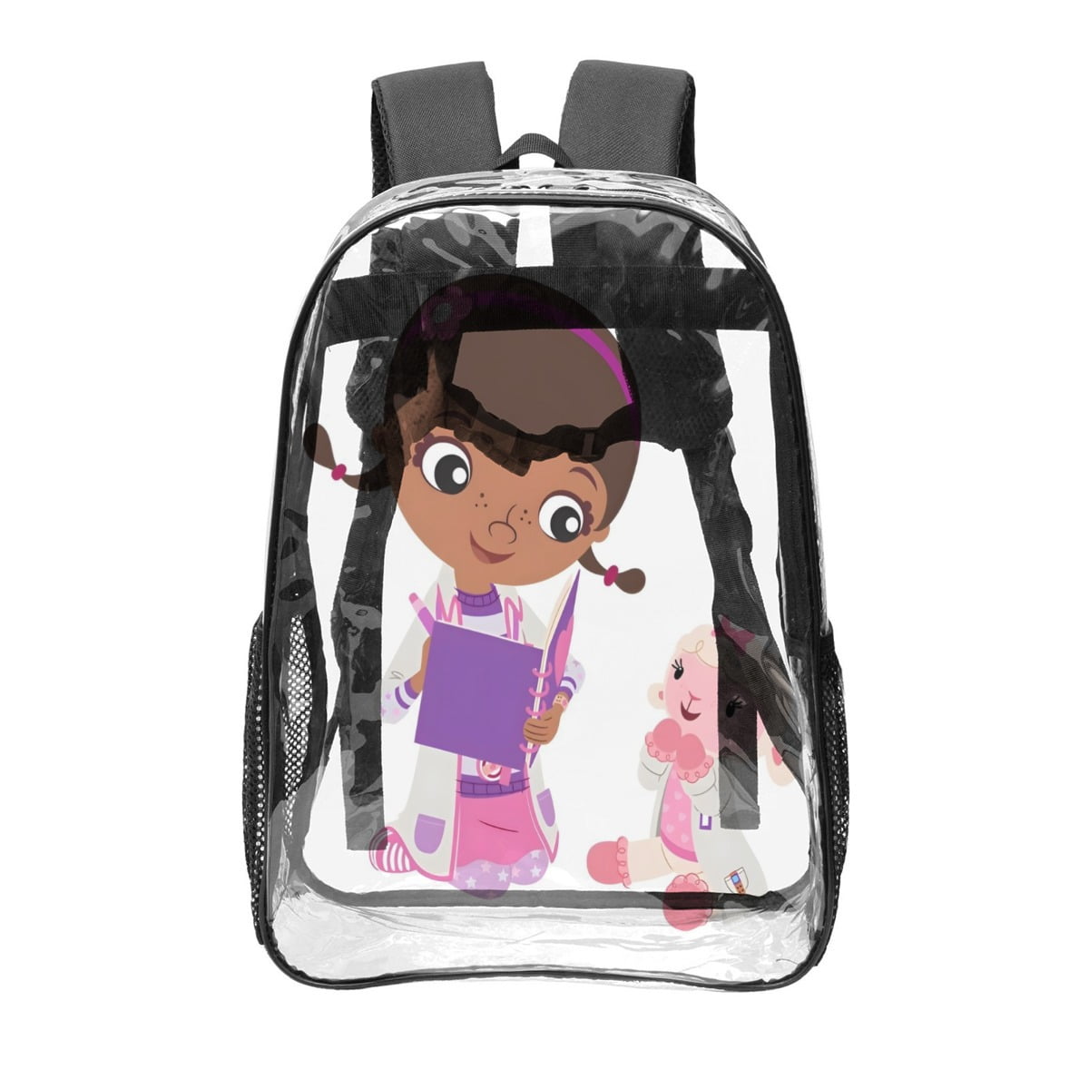 Doc Mcstuffins Pattern Transparent Backpack Lightweight And fashionable ...
