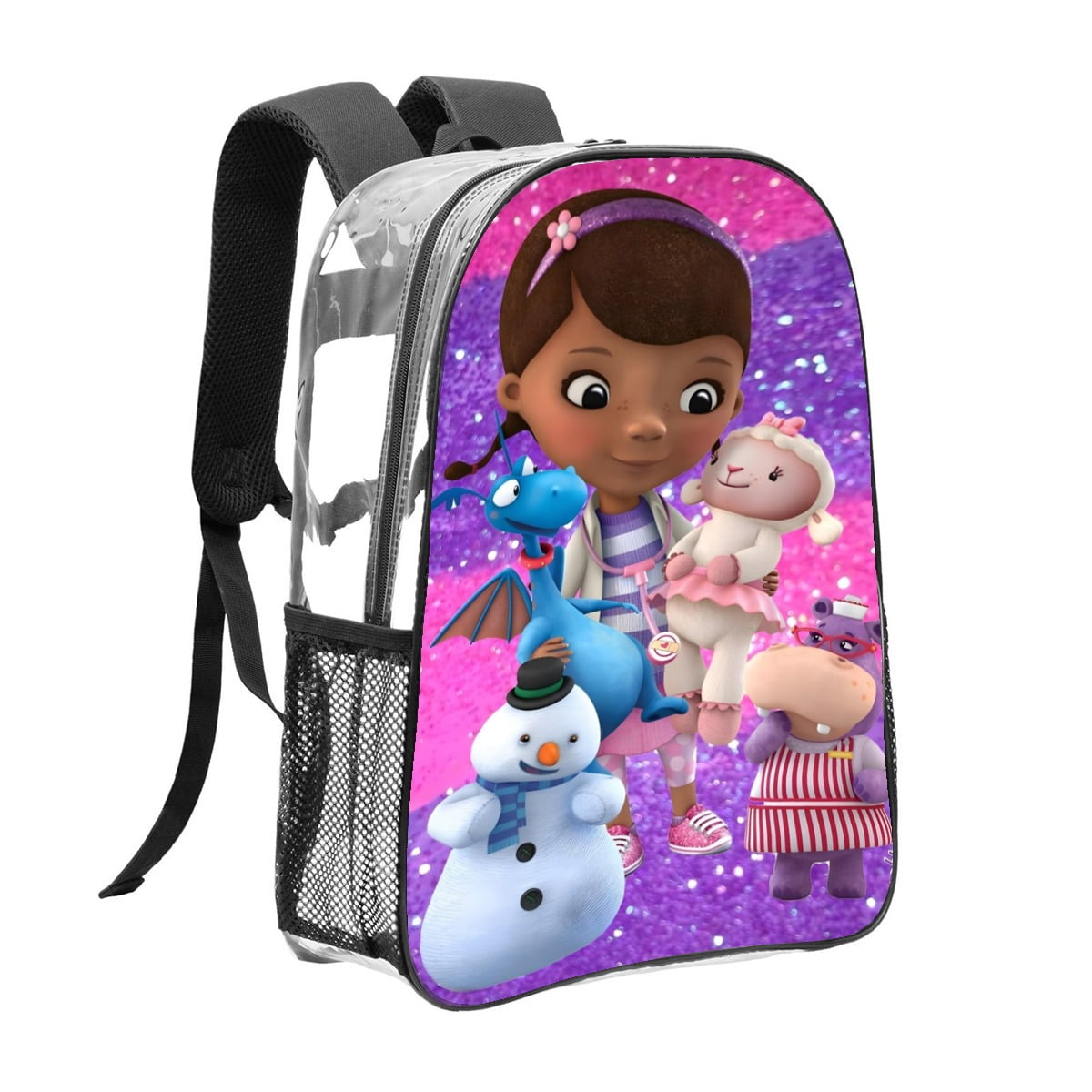 Doc Mcstuffins-theme Clear Backpack Heavy Duty Transparent Bag See ...
