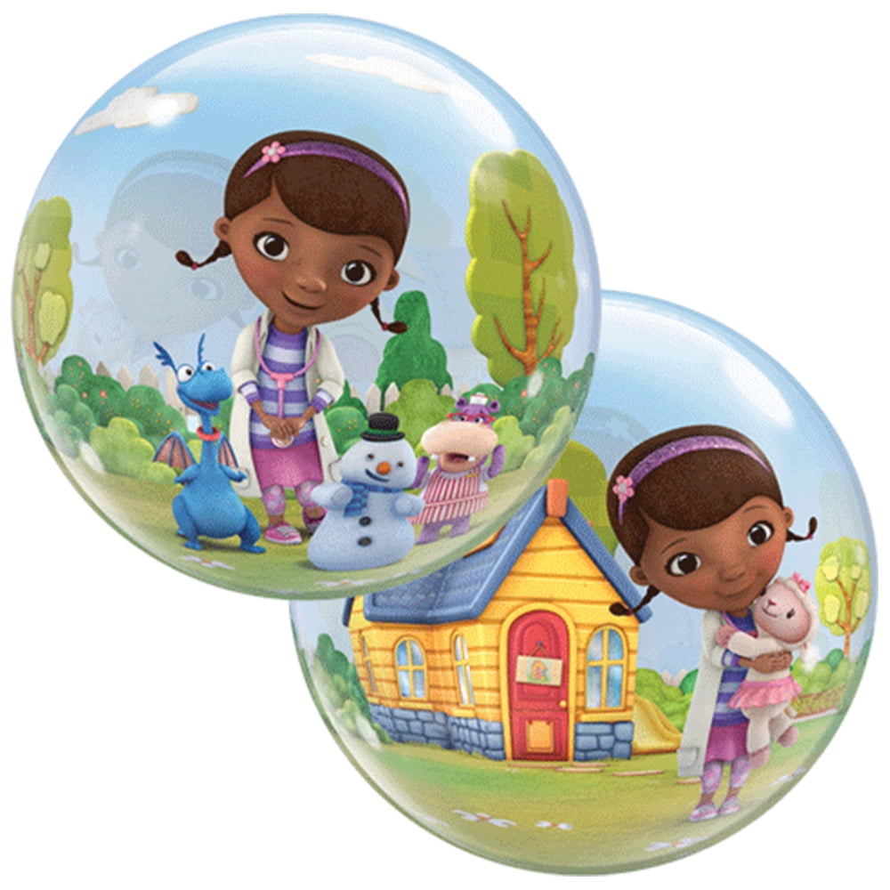 22" Doc McStuffins and Friends Stretchy Plastic Bubble Balloon Party ...