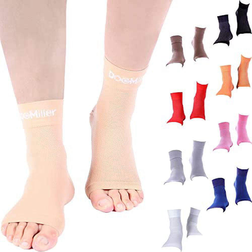 Doc Miller Ankle Compression Sleeve - Heel Brace for Heel Pain ...