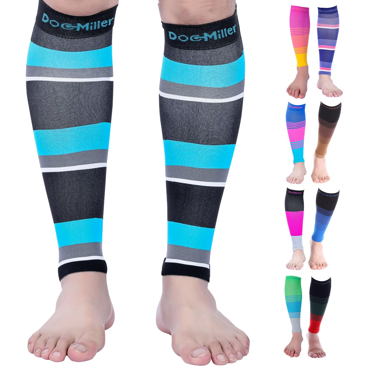 Doc Miller Compression Calf Sleeve for Men & Women, Medical Grade, 20 ...