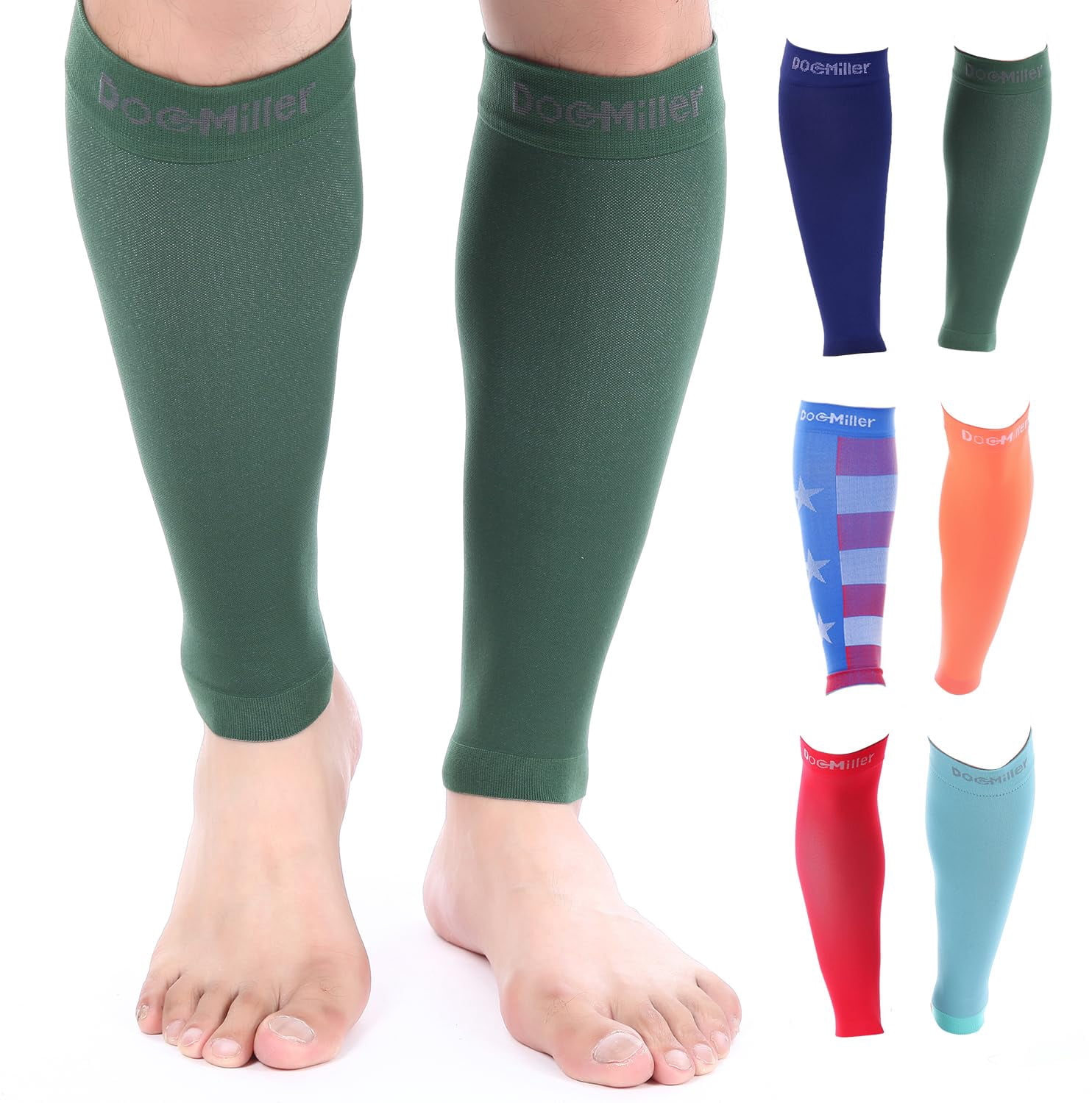 Doc Miller Compression Calf Sleeve for Men & Women, Premium Medical ...