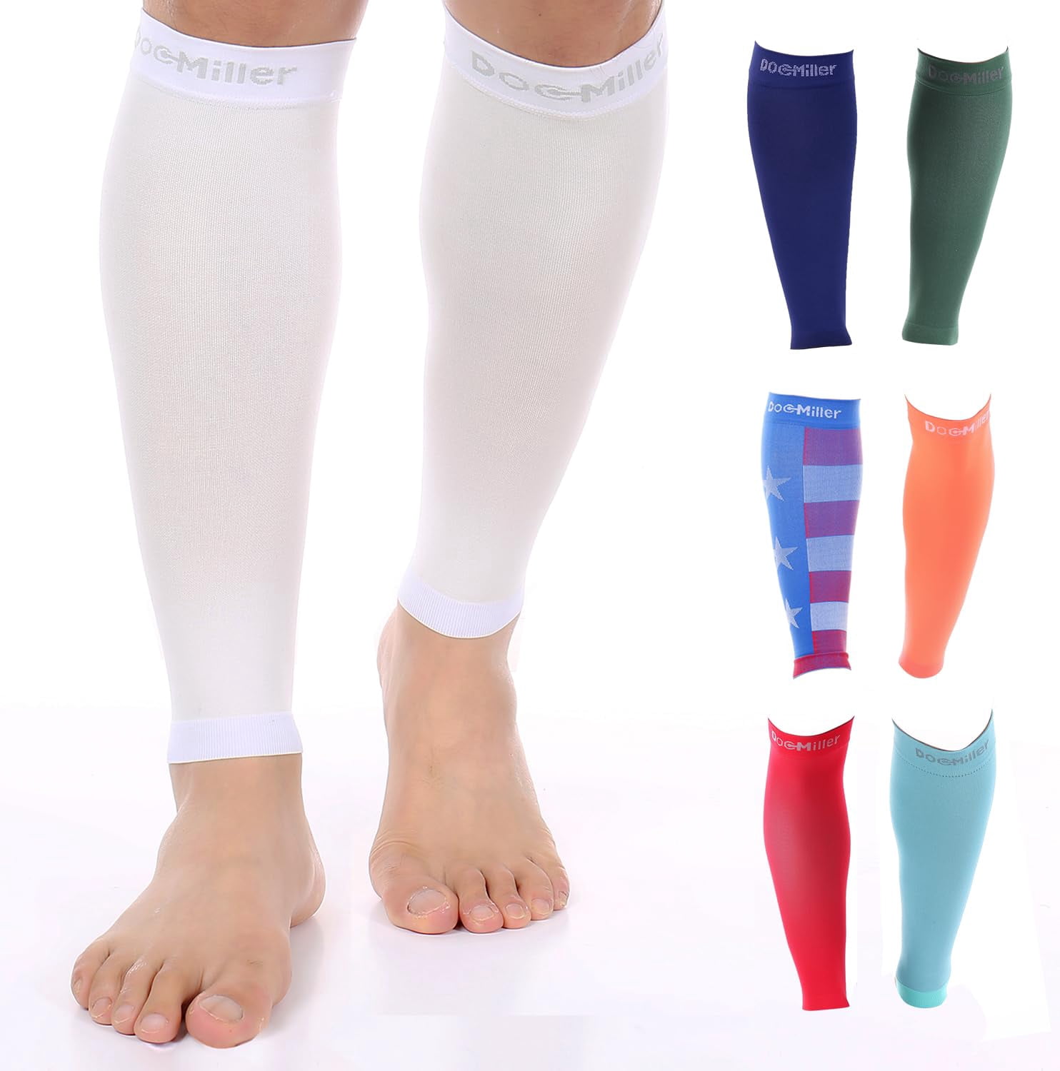 Doc Miller Compression Calf Sleeve for Men & Women, Premium Medical ...