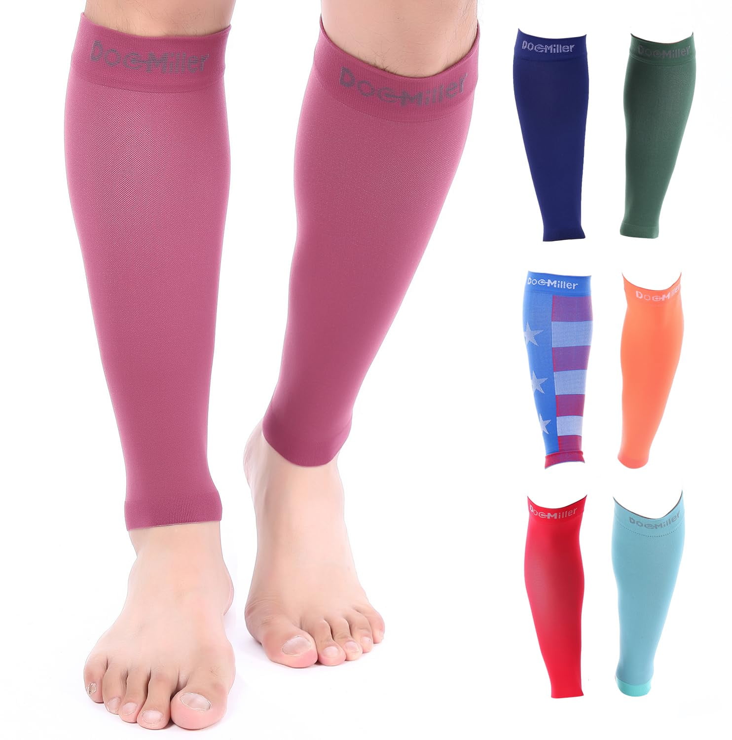 Doc Miller Compression Calf Sleeve for Men & Women, Premium Medical ...