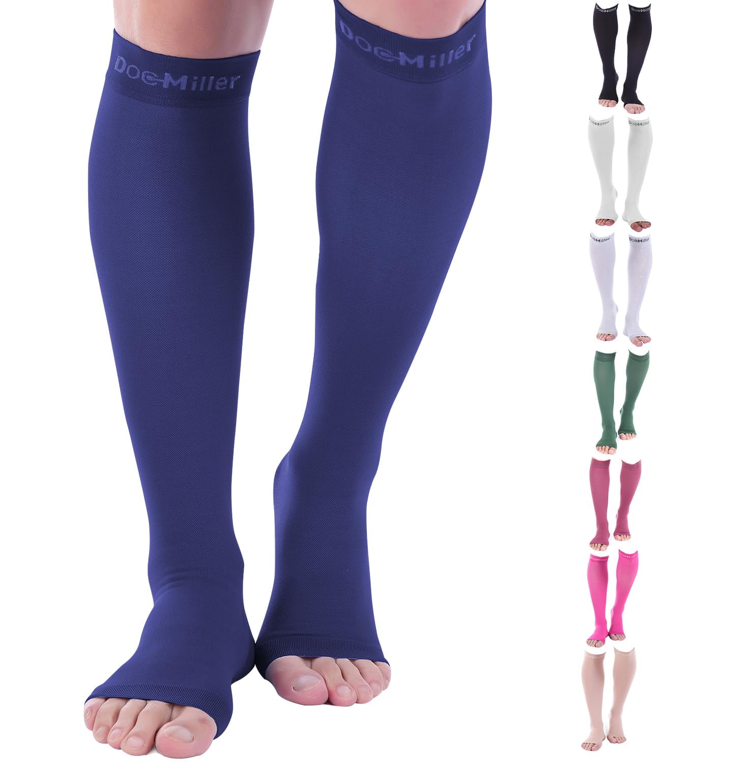 Doc Miller Open Toe Compression Socks