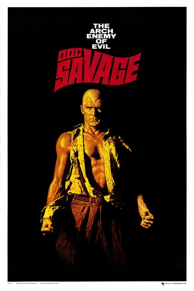 Doc Savage Poster #JJ101 27"x40" 27x40 Multi Color Rectangle Bad Dog ...