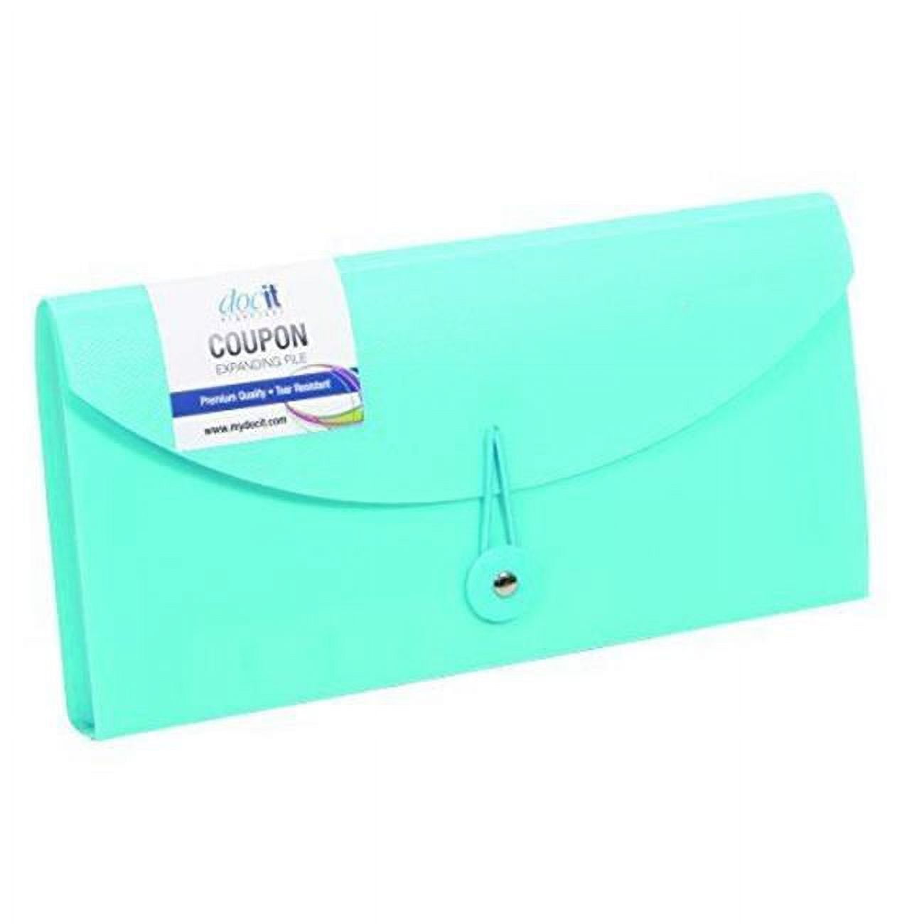 DocIt Coupon Organizer, 13-Pocket Expanding File Organizer for Coupons ...