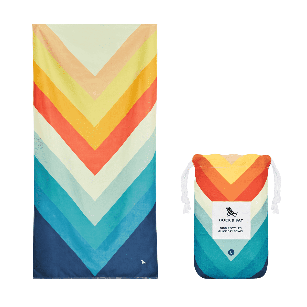 Dock & Bay Beach Towel - Quick Dry, Sand Free - Compact, Lightweight ...