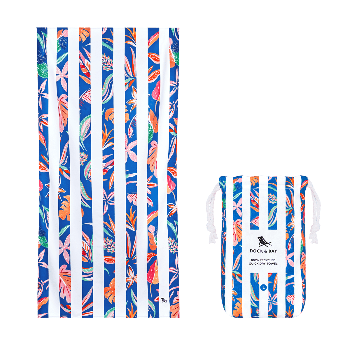 Dock & Bay Beach Towel - Quick Dry, Sand Free - Compact, Lightweight ...