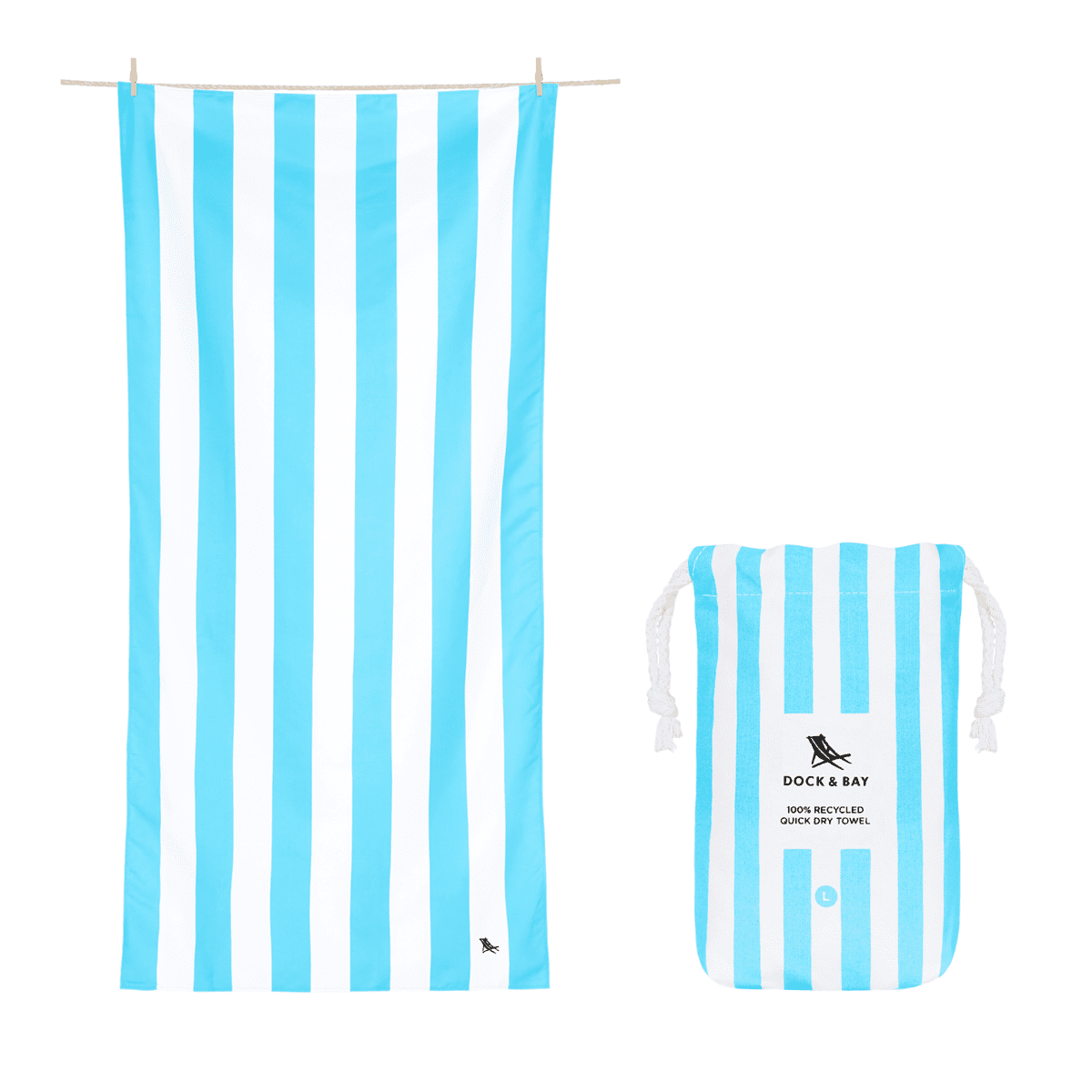 Dock & Bay Beach Towel - Quick Dry, Sand Free - Compact, Lightweight ...