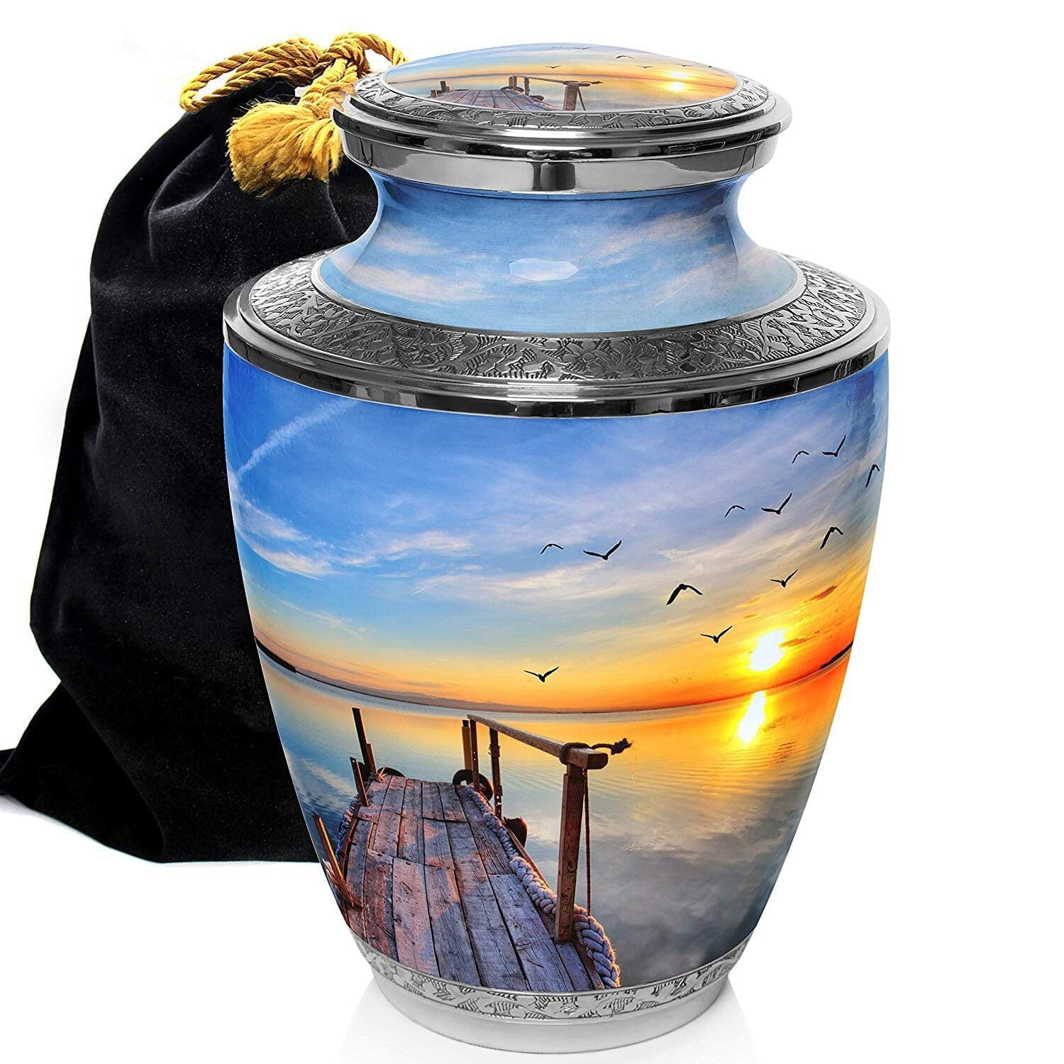 Dock of the Bay Sunset Urns for Cremation Ashes, Large XL & Small ...