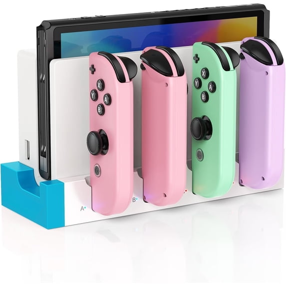 Dock Compatible with & OLED Model Joycons with Charge , Station for 4 ...