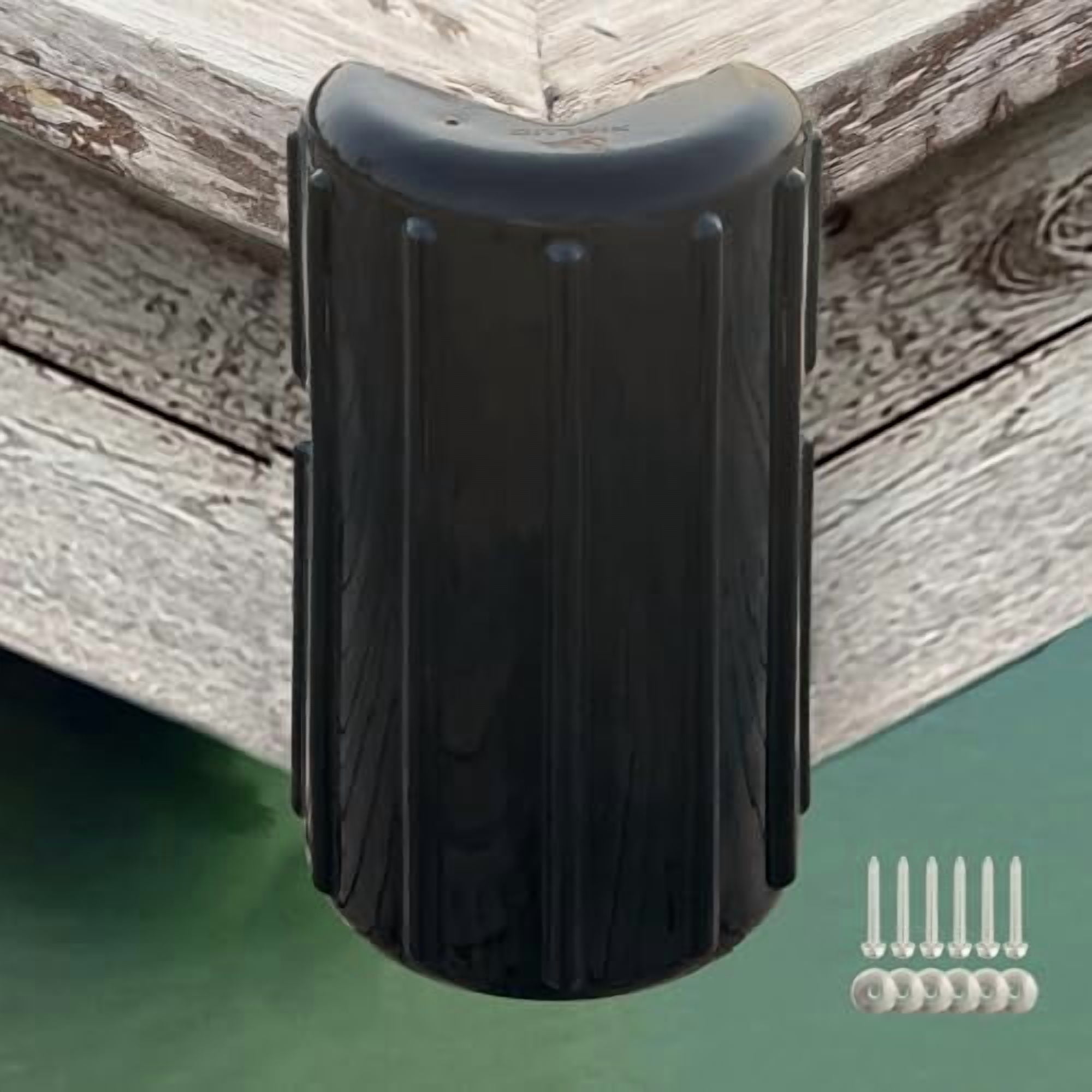 Dock Corner Bumper Fender Inflatable Dock Protection Black 8"x16 ...