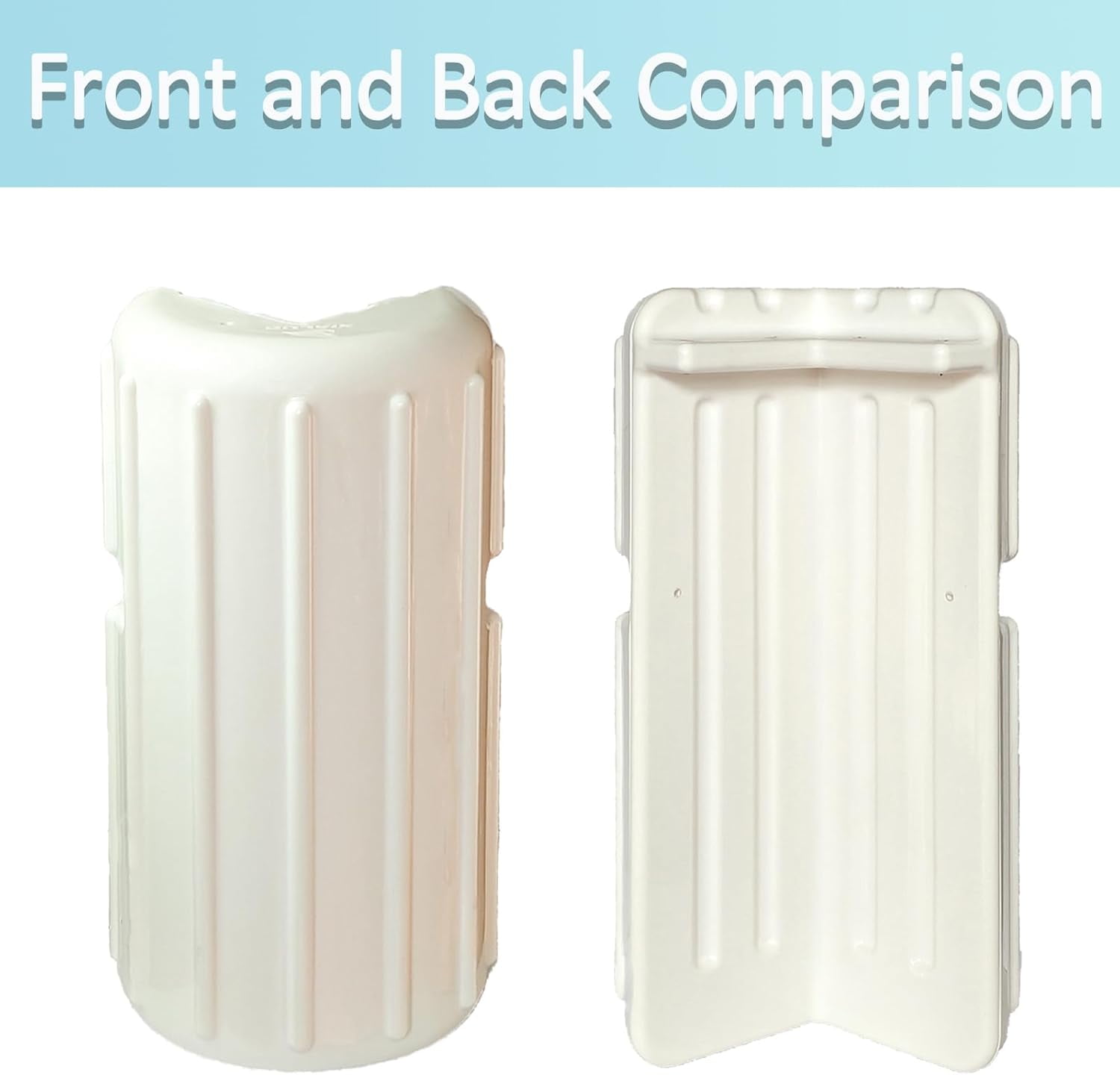Dock Corner Bumper Inflatable White 8x16" Resistant Marine Grade PVC ...