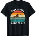 Dock Diving, Dog Sports with a cute Labrador Retriever T-Shirt ...