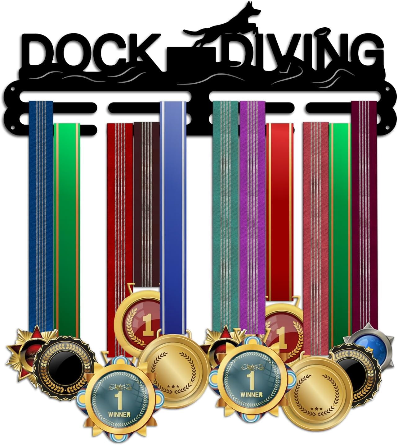 Dock Diving Hanger Display Dog Medal Holder Display Hanger Metal Medal ...