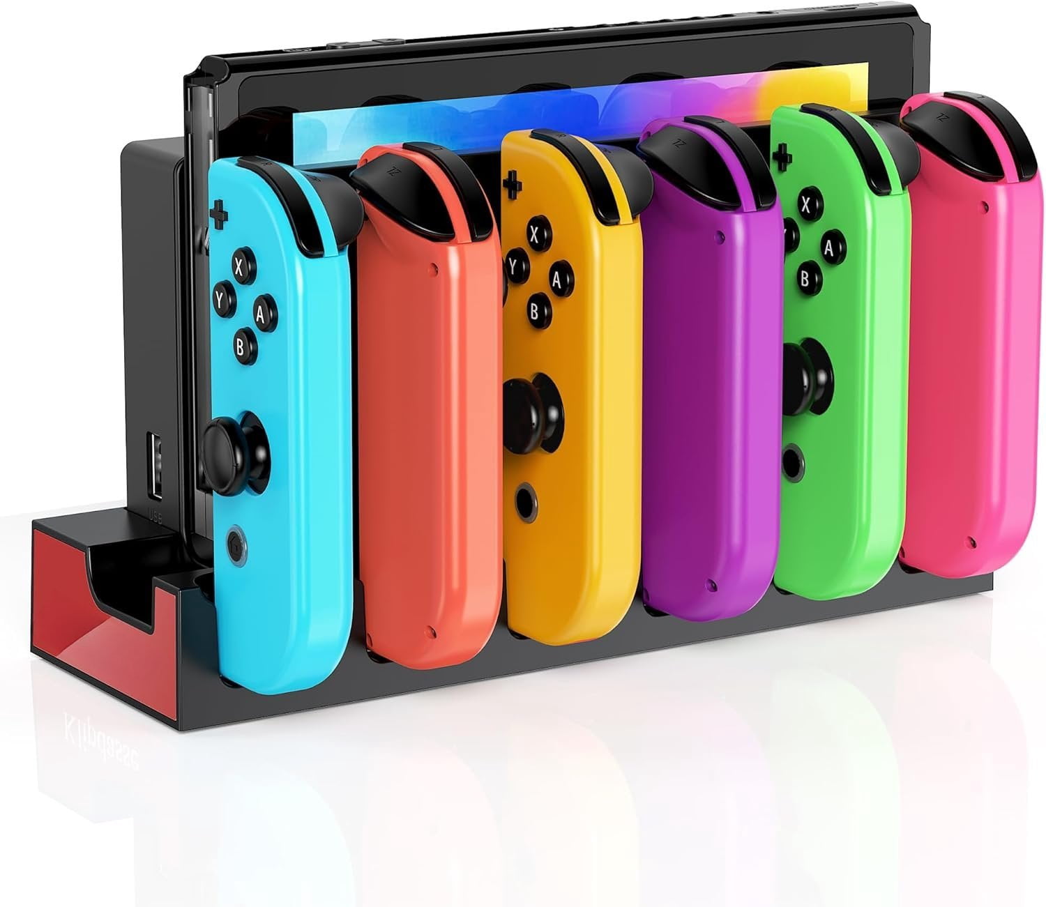 Dock, Dock for /OLED Model, Charge Up to 6 Joycons, Joycon Controller ...