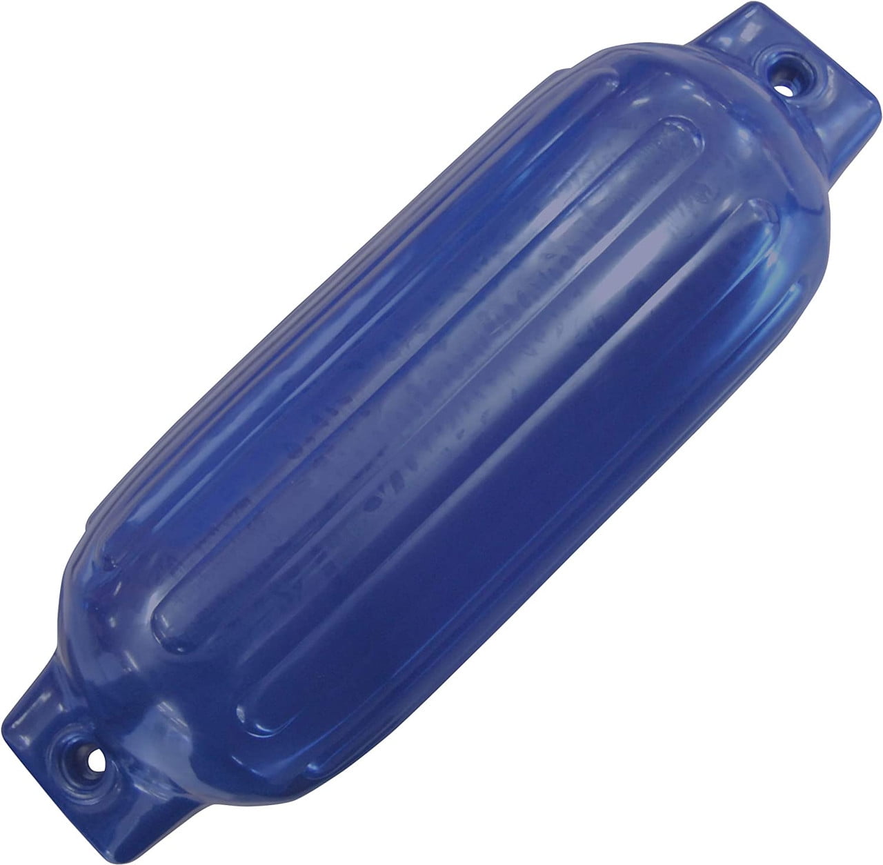 Dock Edge + Dolphin Twin Eye Ribbed Boat Fenders, 8.5" x 27", Navy Blue ...
