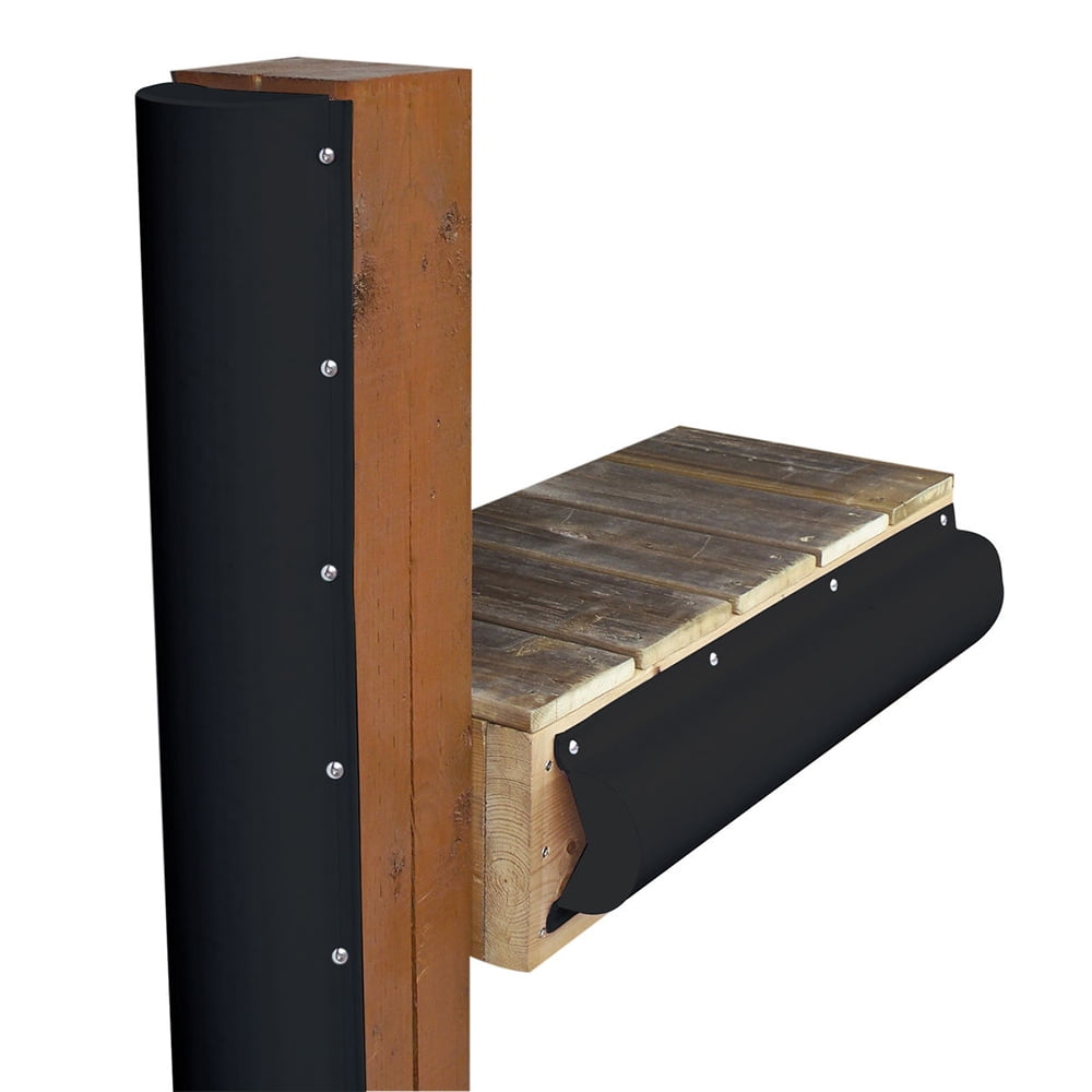 Dock Edge Piling Bumper, 6 ft Marine-Grade PVC, Curved Surface Mount ...