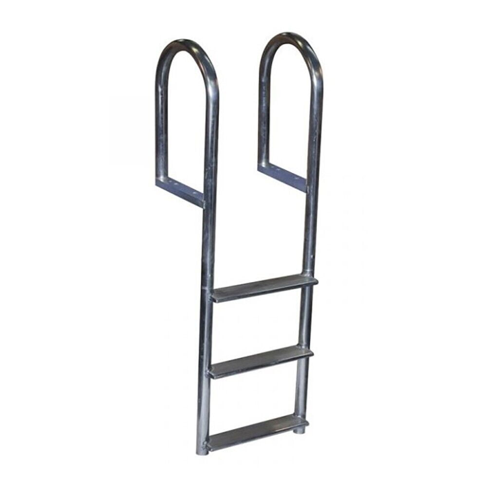 Dock Edge Wide Step Fixed Dock Ladder, 7 Step, Fixed, Welded, Aluminum ...