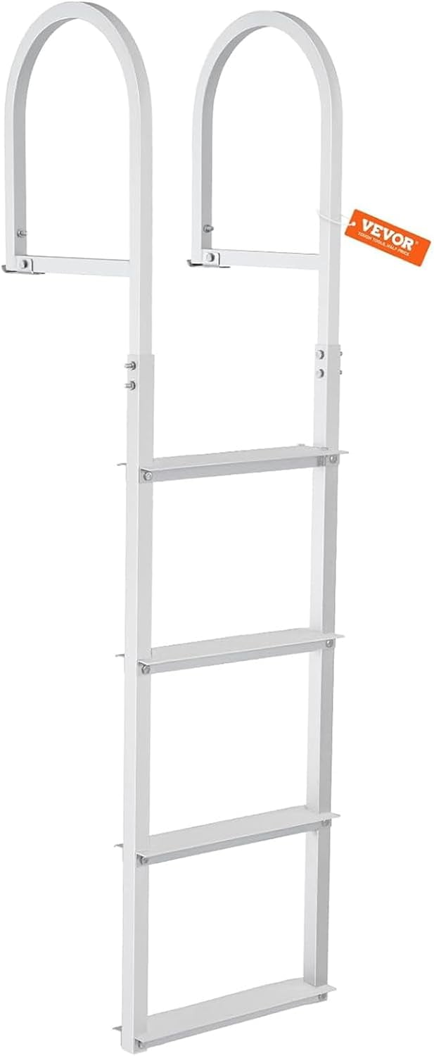 Dock Ladder, Removable 4 Steps, 500 lbs Load Capacity, Aluminum Alloy ...