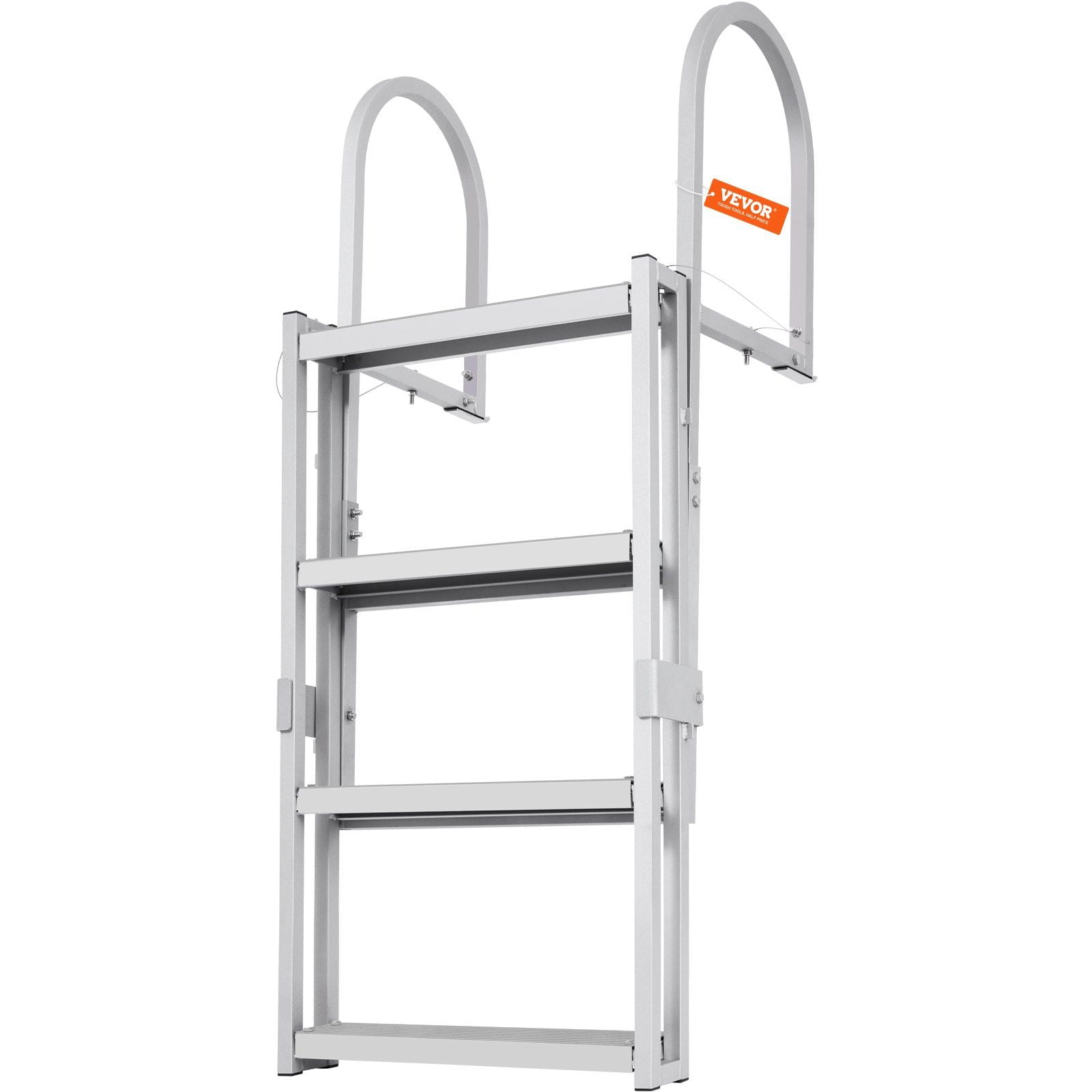 Dock Ladder, Retractable 5 Steps, 350 lbs Load Capacity, Aluminum Alloy ...