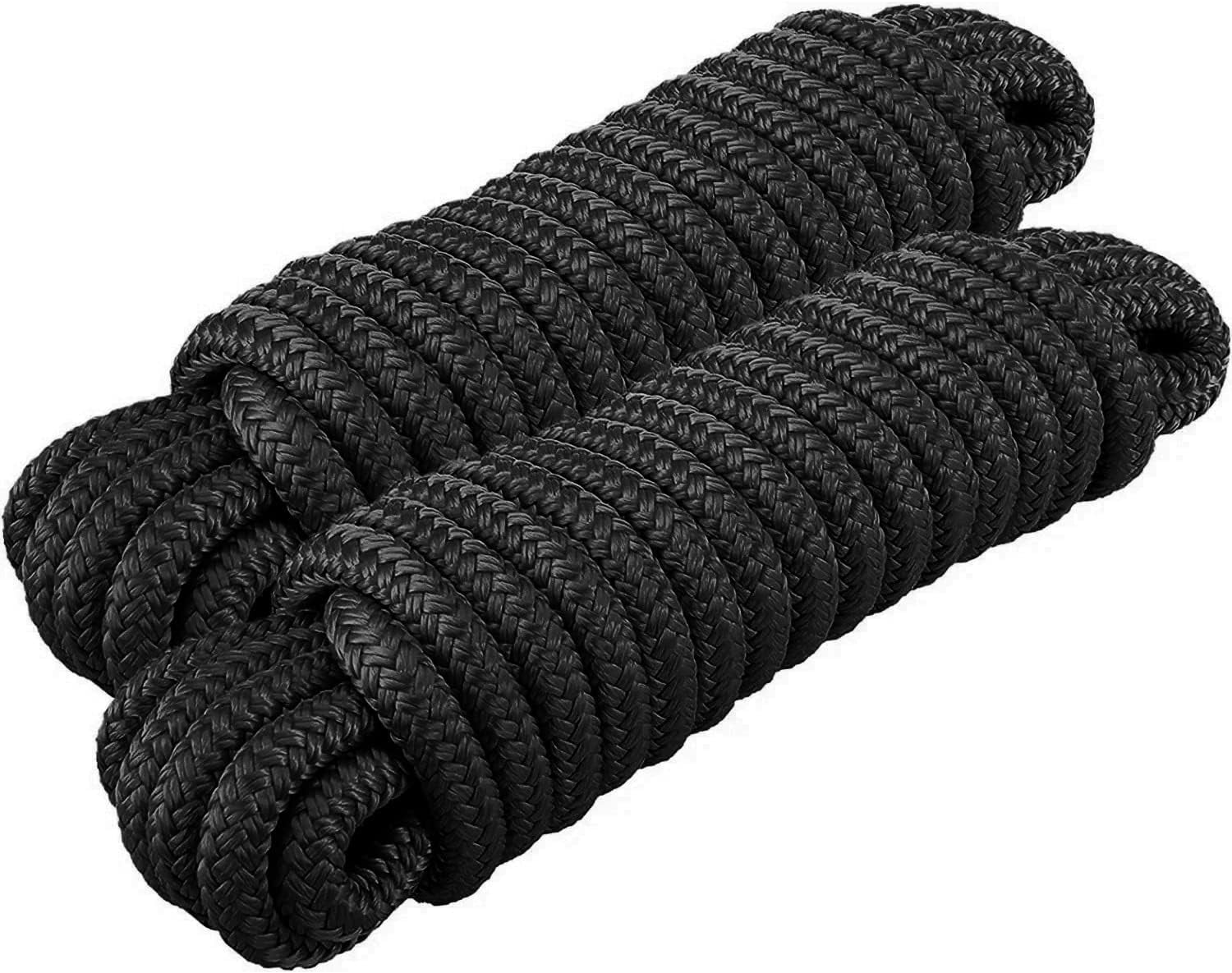 Dock Lines: 5/8" x 35' Double Braided Nylon Boat Ropes for Secure ...