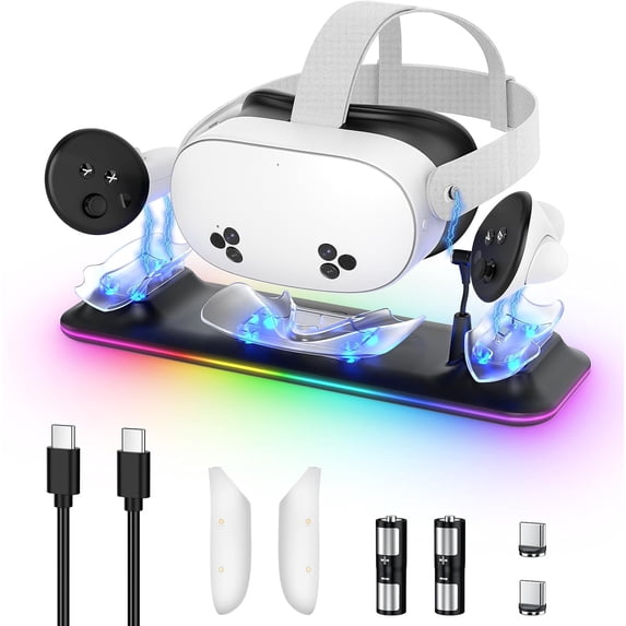Dock for Meta Quest 3S/3, Station for Oculus Quest 3S/3 Accessories ...