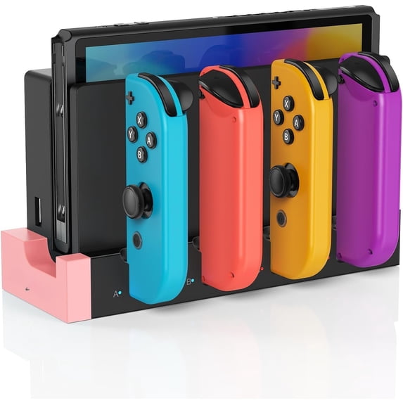 Dock for & OLED - Joycon Dock, with , Stand Station for 4 Joycon ...