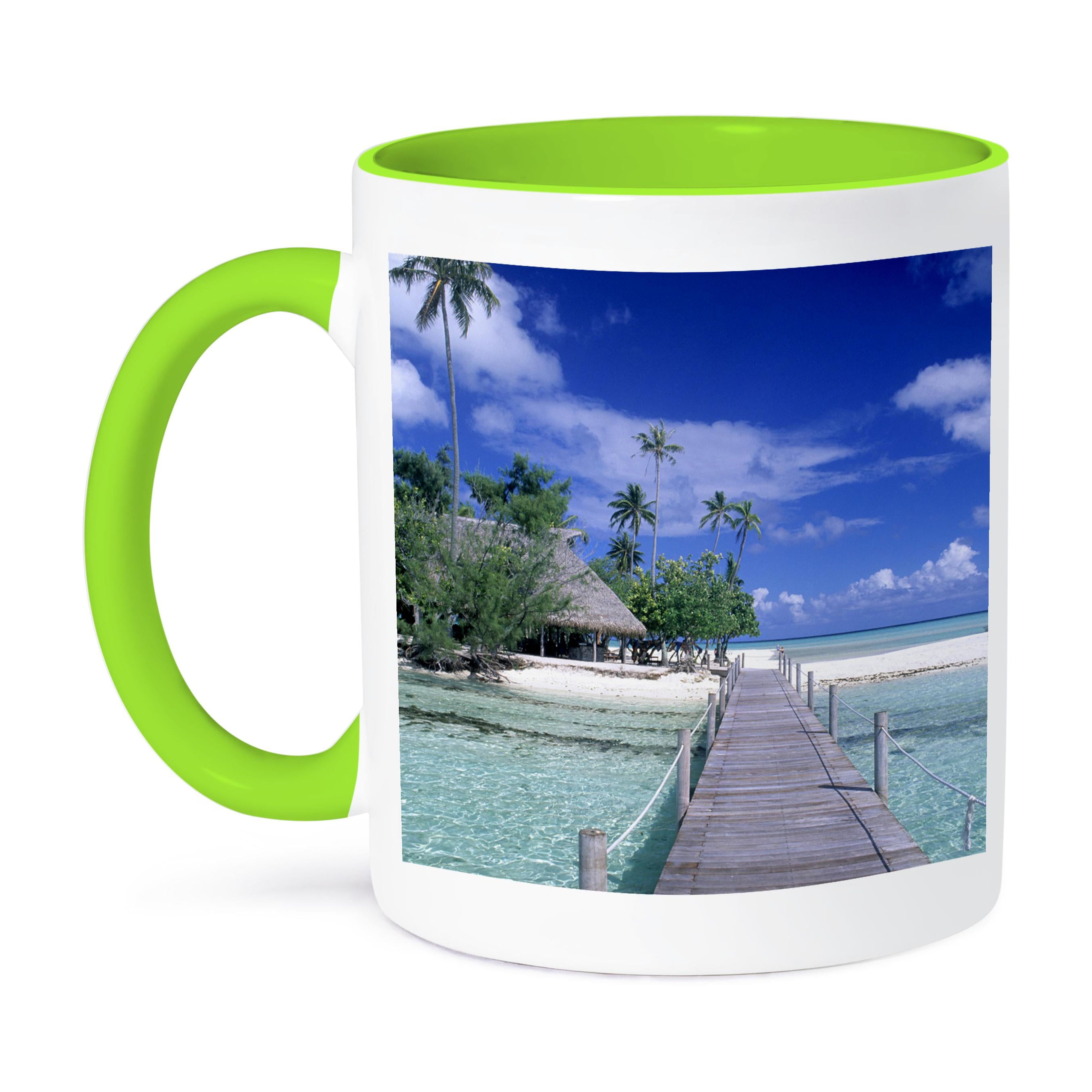 3dRose, Dock walkway, Tahiti, Bora Bora, French Polynesia - OC13 ...