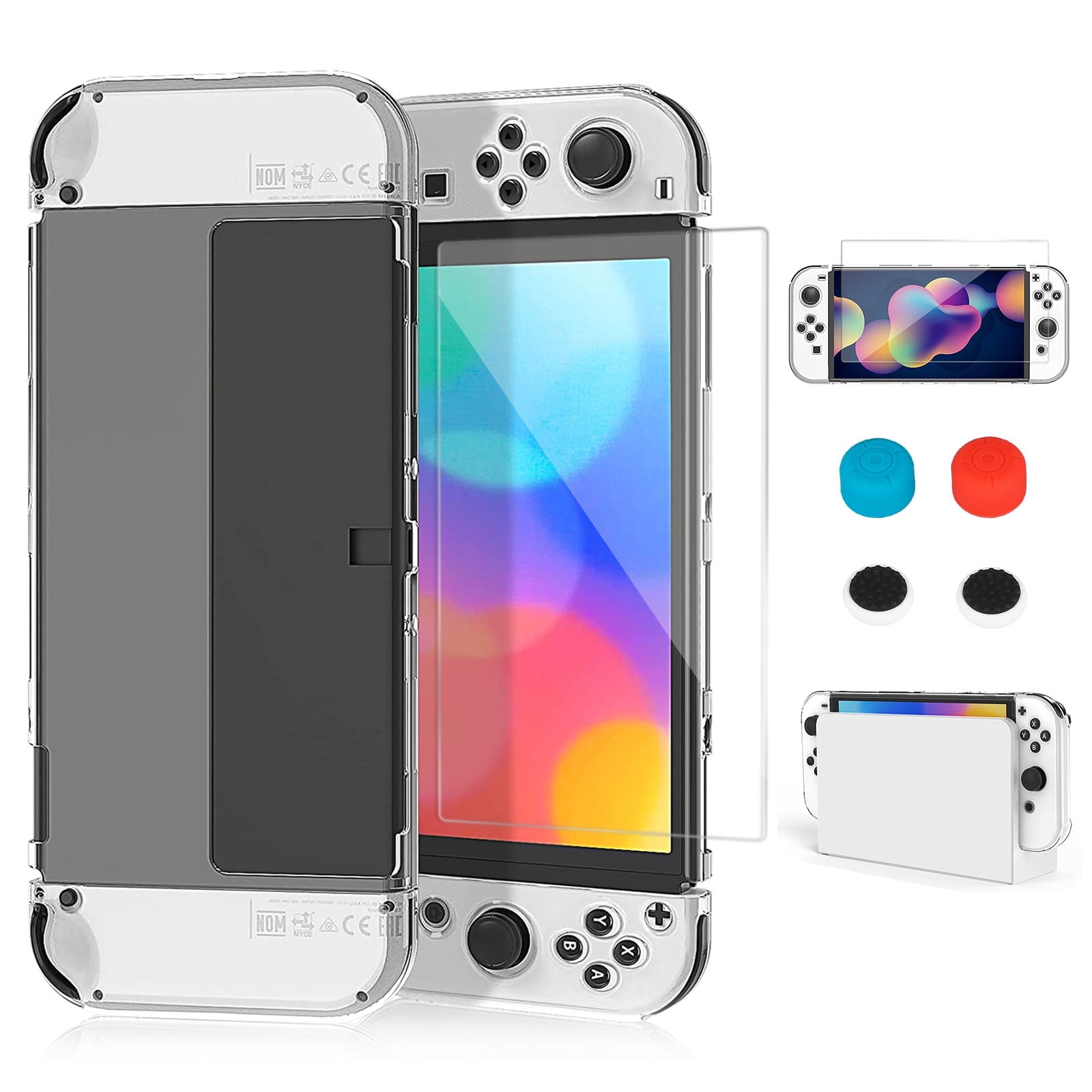Dockable Case Fit for Nintendo Switch OLED 2021 Model, Protective Case ...
