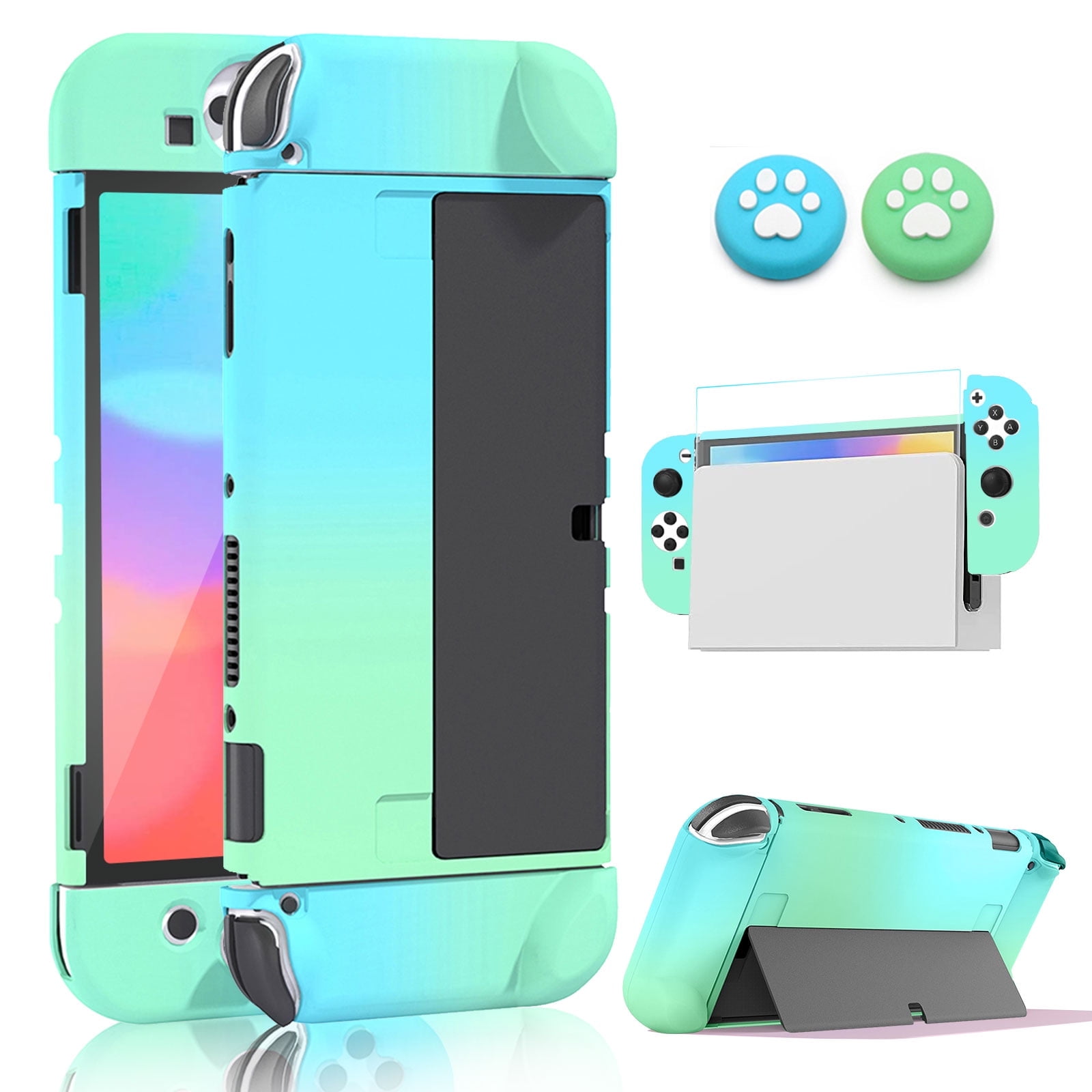 Dockable Case Fit for Nintendo Switch OLED 2021 Model, Protective Case ...