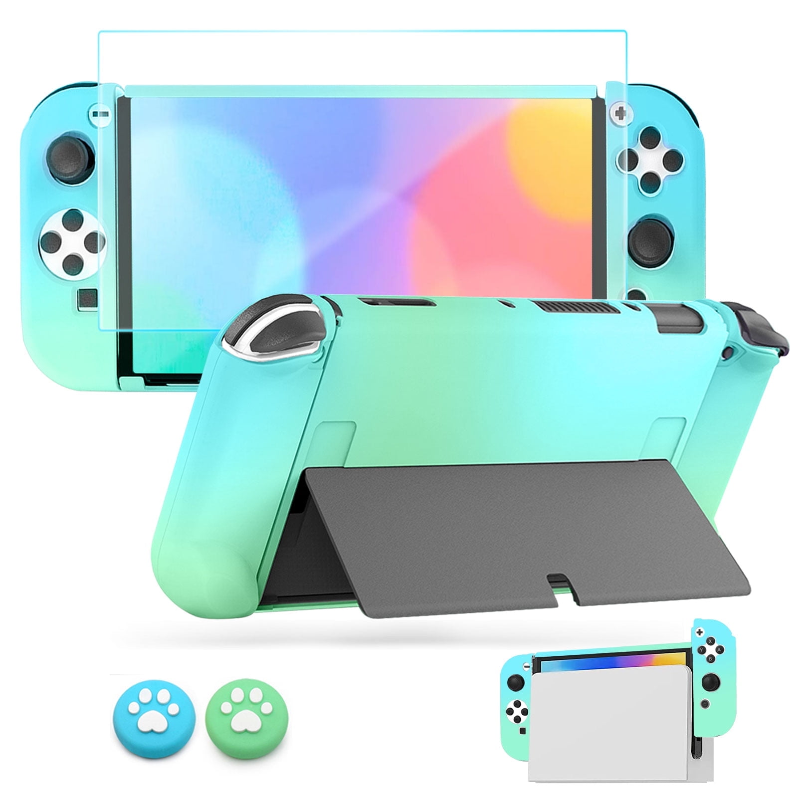 Dockable Protective Case Fit for Nintendo Switch OLED, Cute Case Cover ...