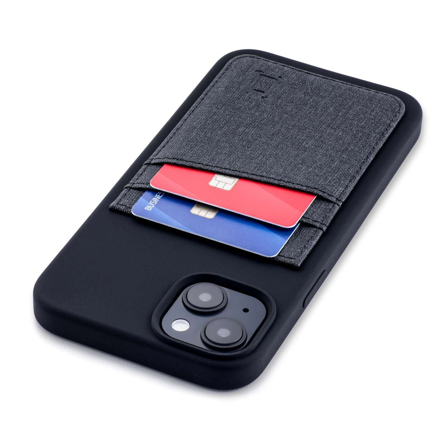 Dockem iPhone 14 Plus Liquid Silicone Card Case with Built-in Metal ...