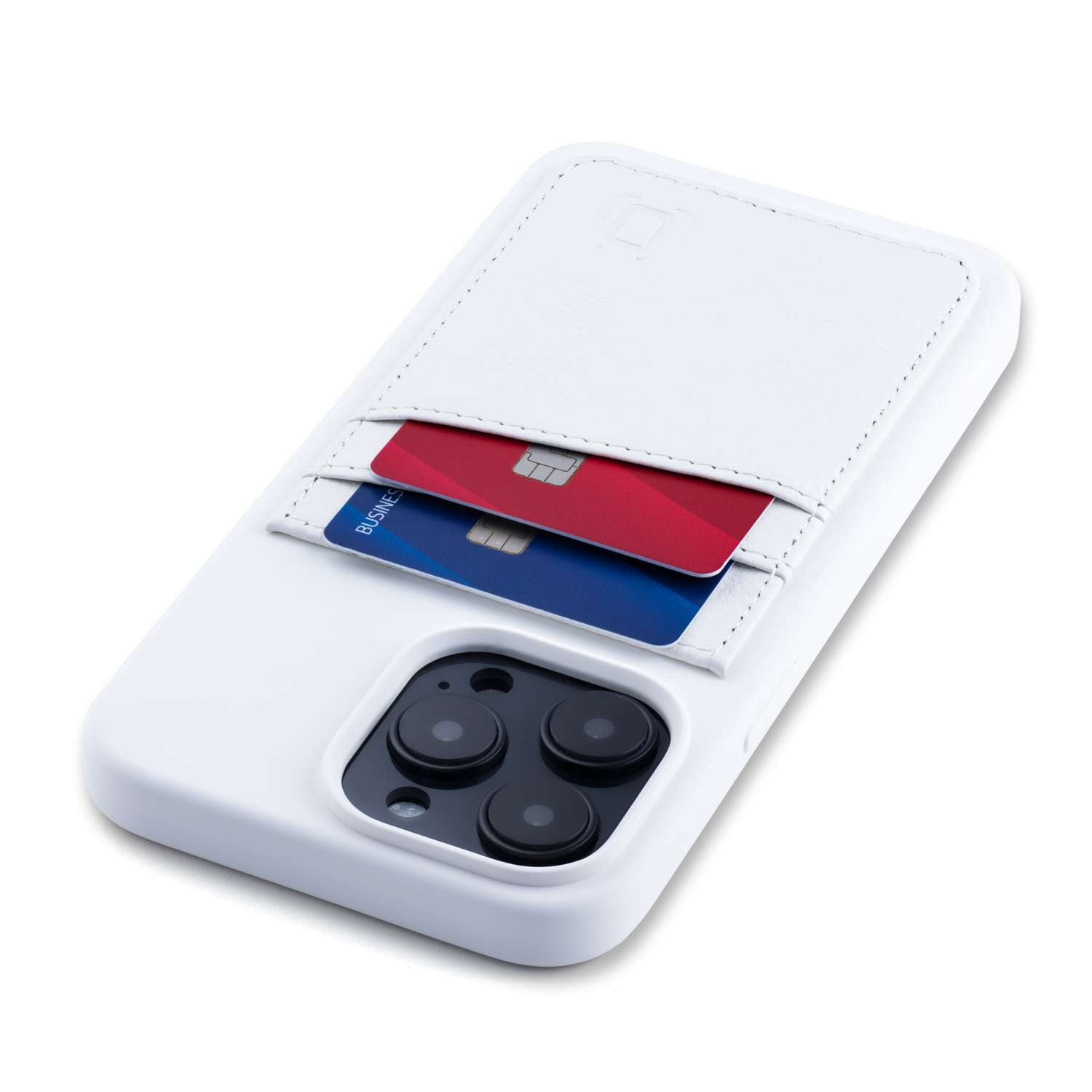 Dockem iPhone 14 Pro Max Liquid Silicone Card Case with Built-in Metal ...