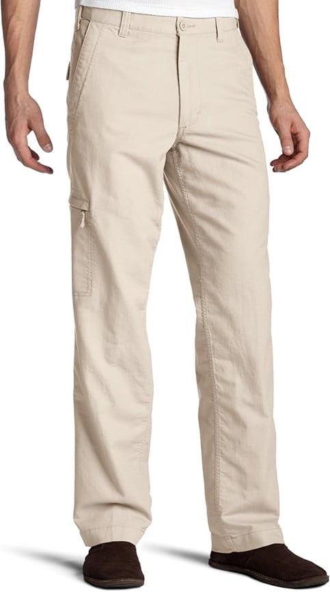 Dockers Men's Classic Fit Comfort Cargo Pants Light Buff 44W x 32L ...