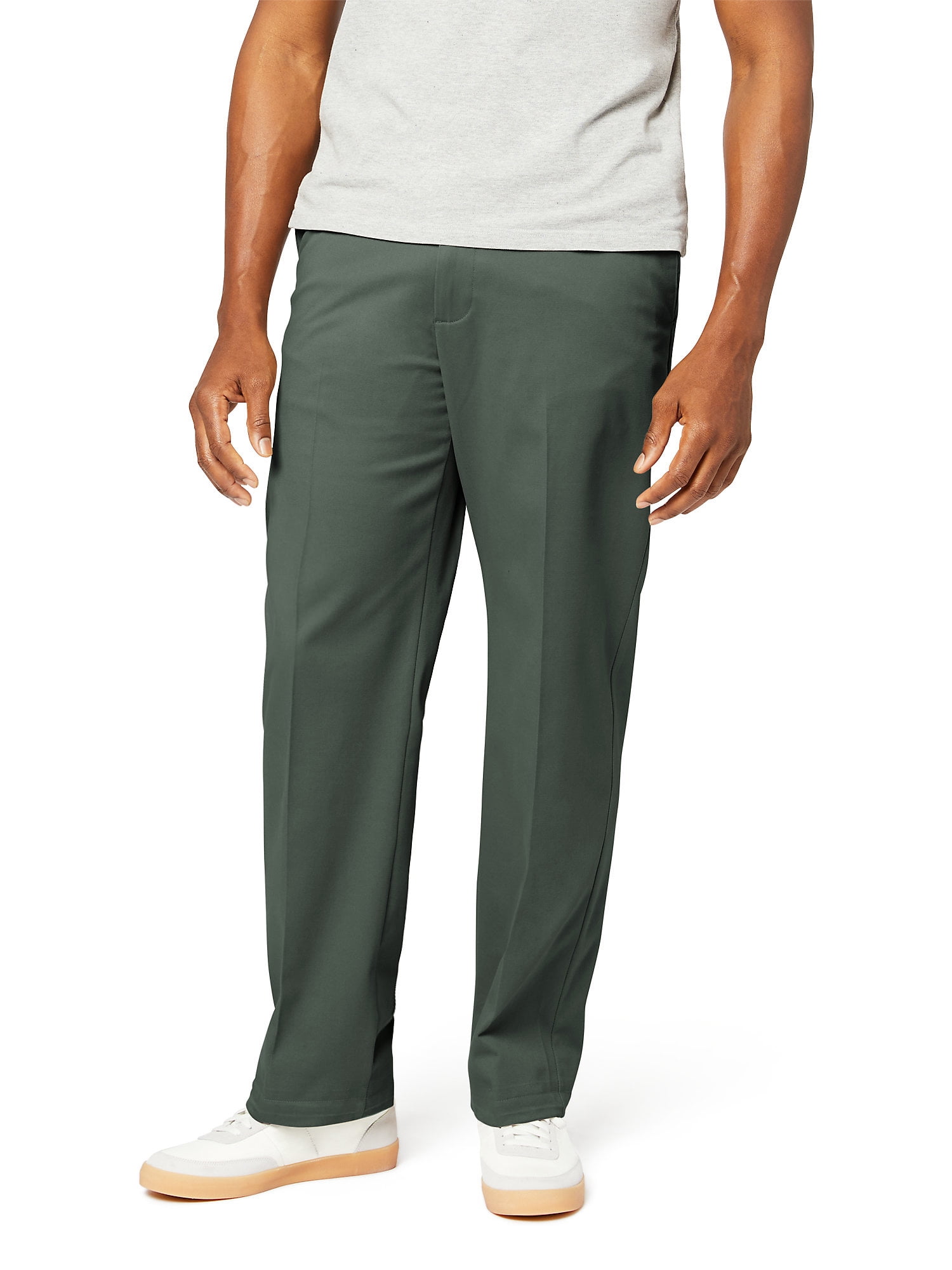Dockers Men's Classic Easy Khaki Pant, Flat Front, Stretch Fabric ...