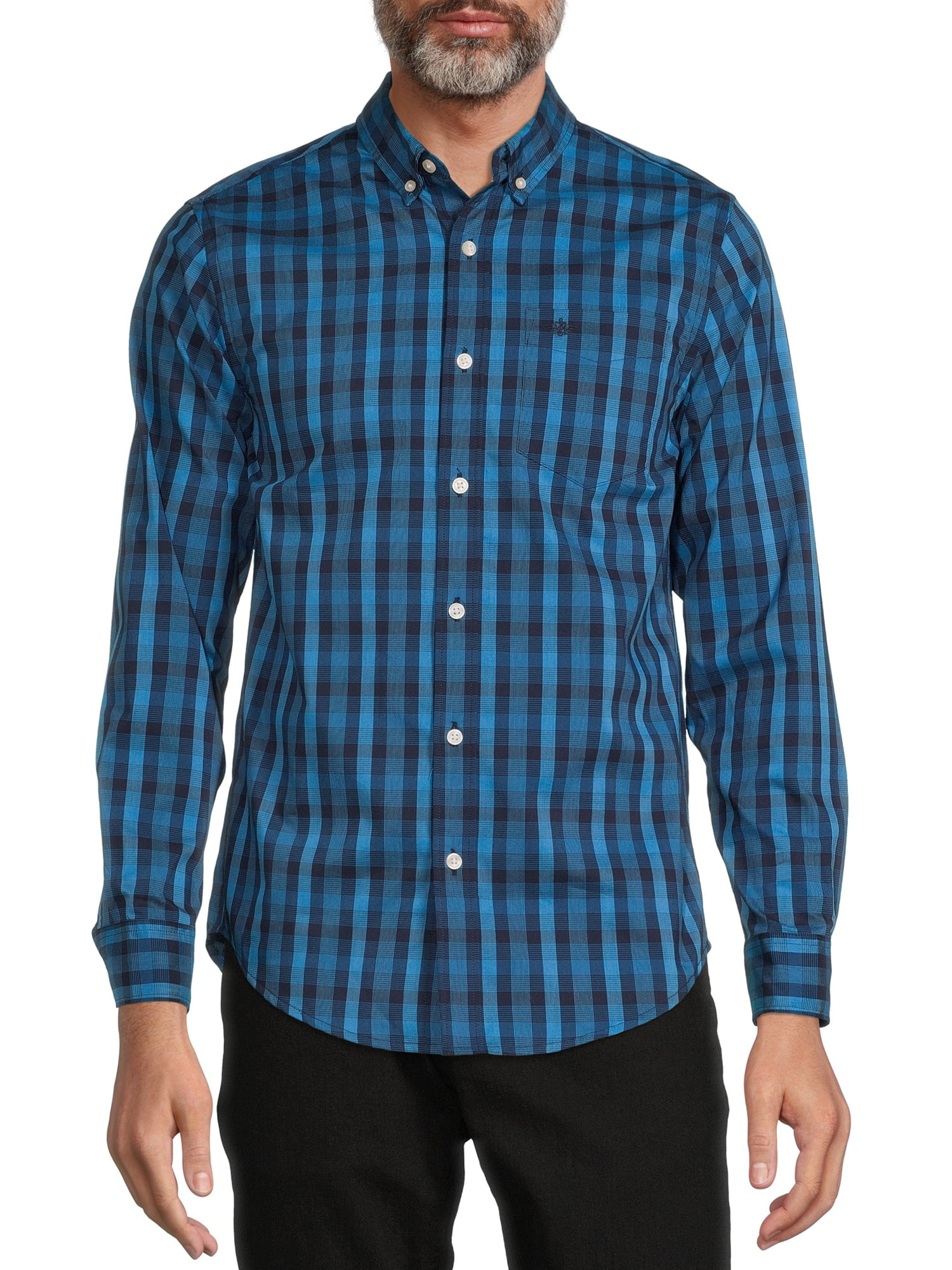 Dockers Men's Comfort Flex No-Wrinkle Button-Down Shirt, Long Sleeves ...