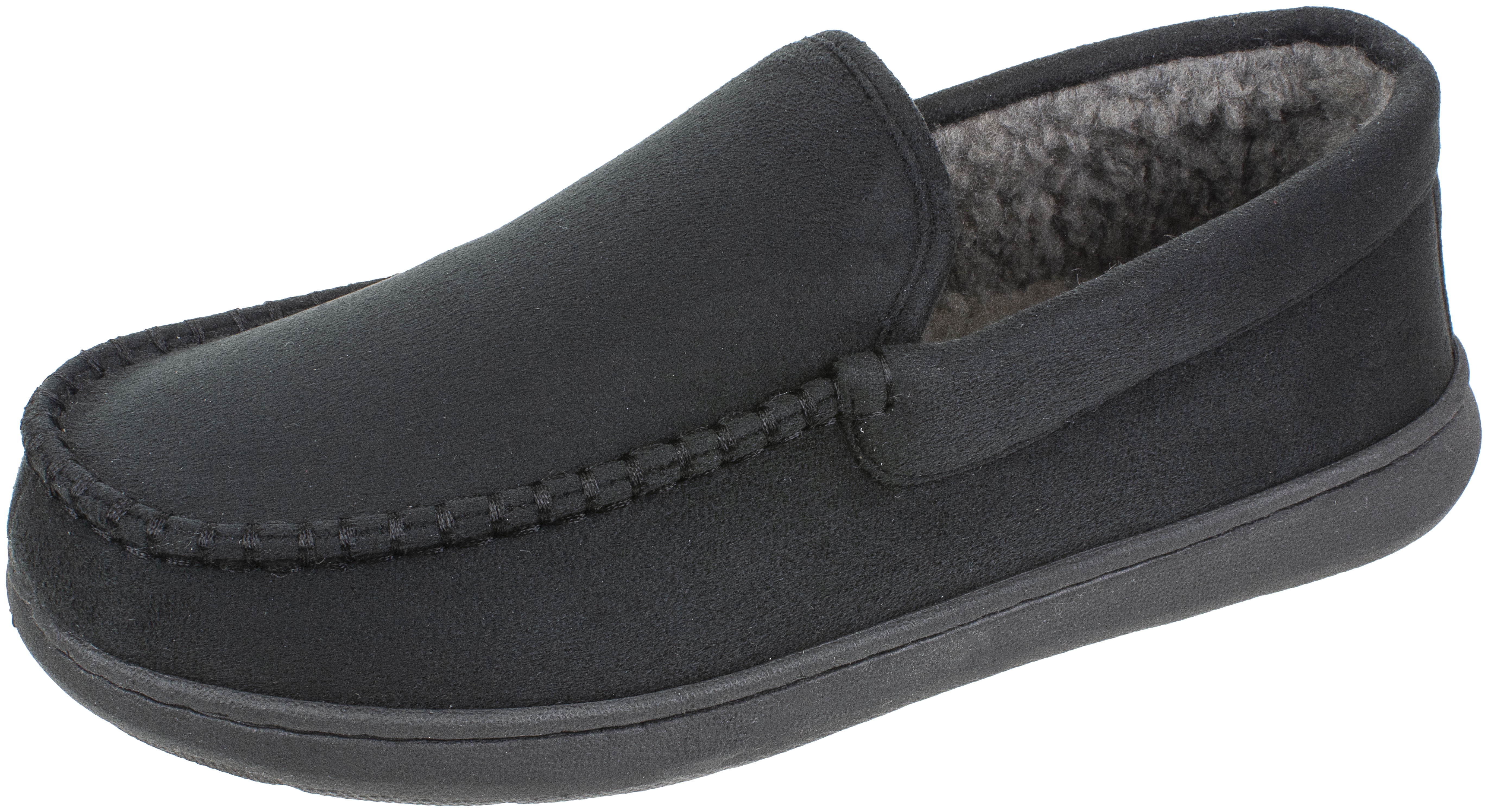 Dockers Premium Men's Moccasin Douglas Slippers, Size 12 Black, Memory ...