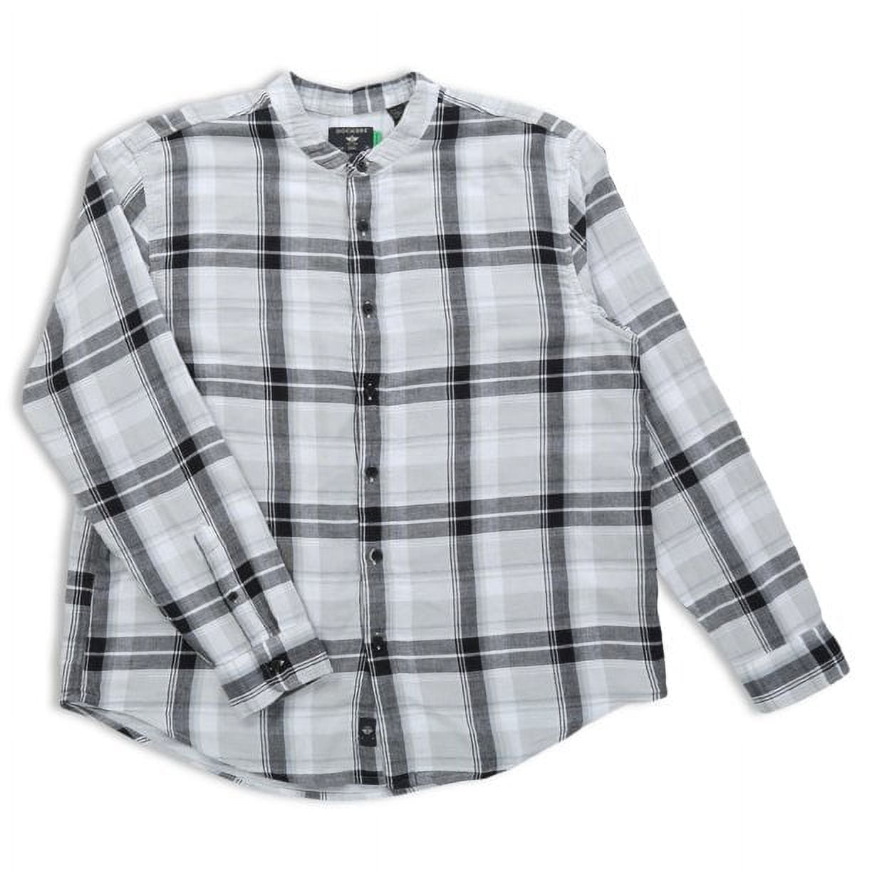 Dockers Men's Regular Fit Band Collar Shirt with Long Sleeves - Walmart.com