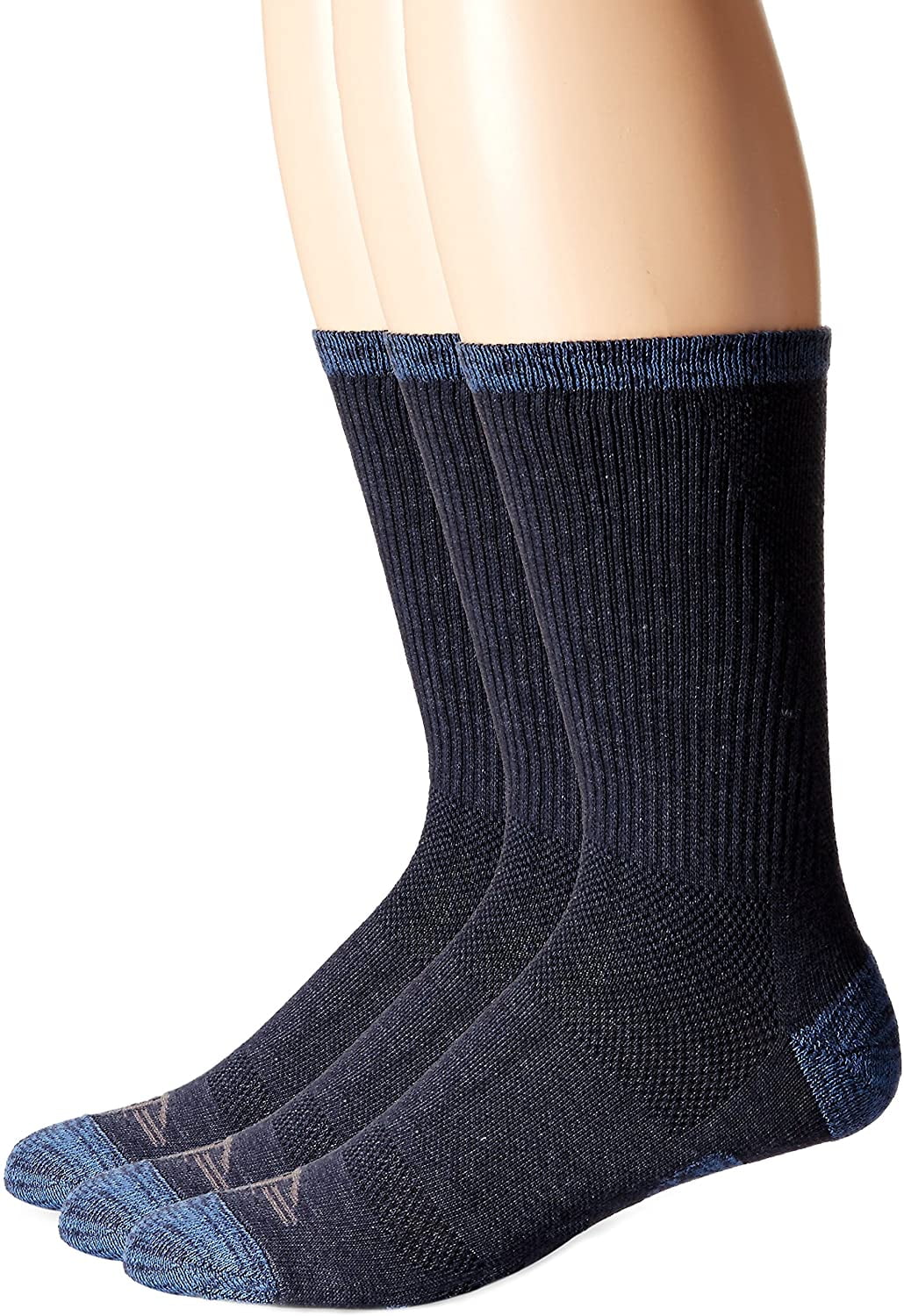 Dockers Men's Temperature Management Crew Socks, Navy, 3 Pair - Walmart.com