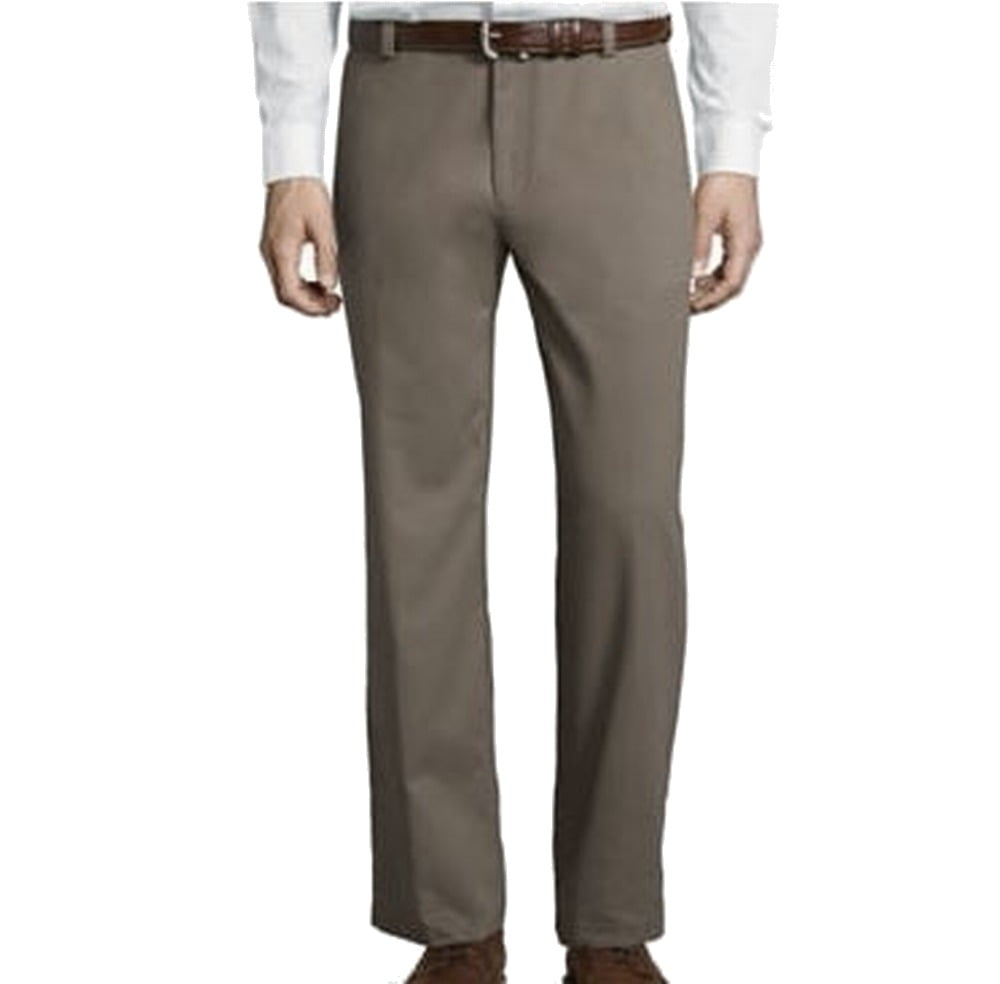 Dockers NEW Green Gray Mens 40x32 Classic Fit Khakis Flat Front Pants ...