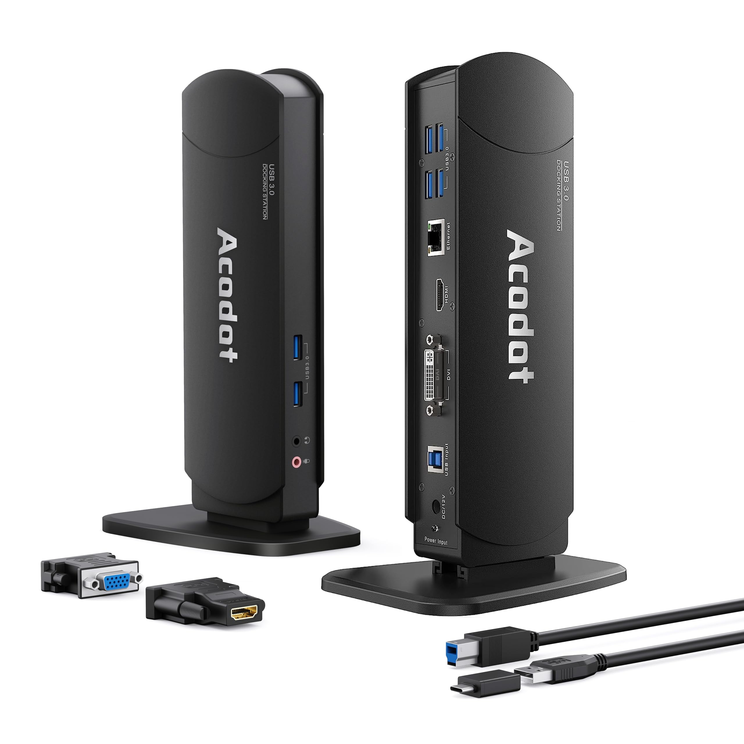 Docking Station Dual Monitor, Acodot 13 in 1 USB 3.0 Laptop Docking ...