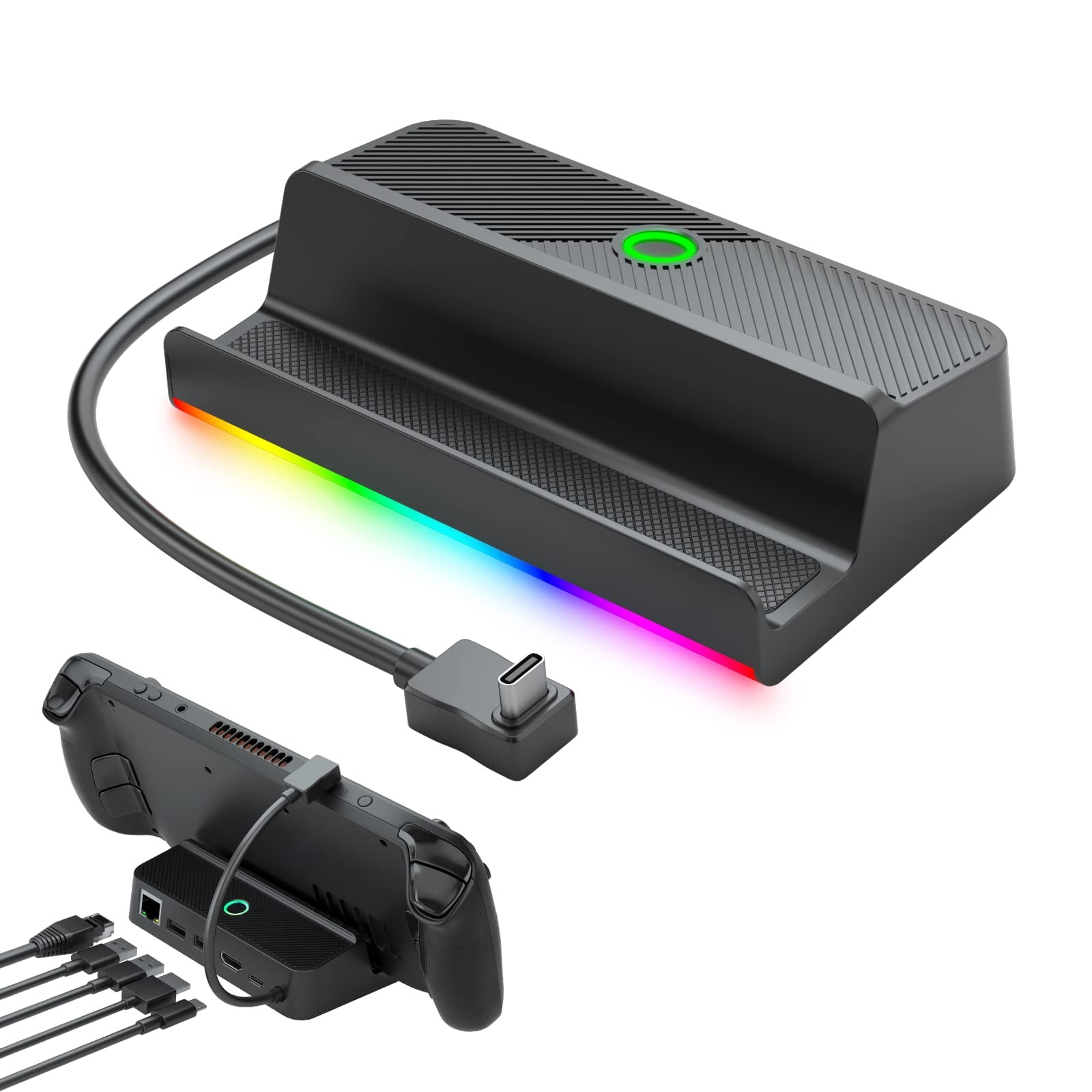 Docking Station for Steam Deck/ROG Ally X, 5-in-1 Steam Dock with HDMI ...