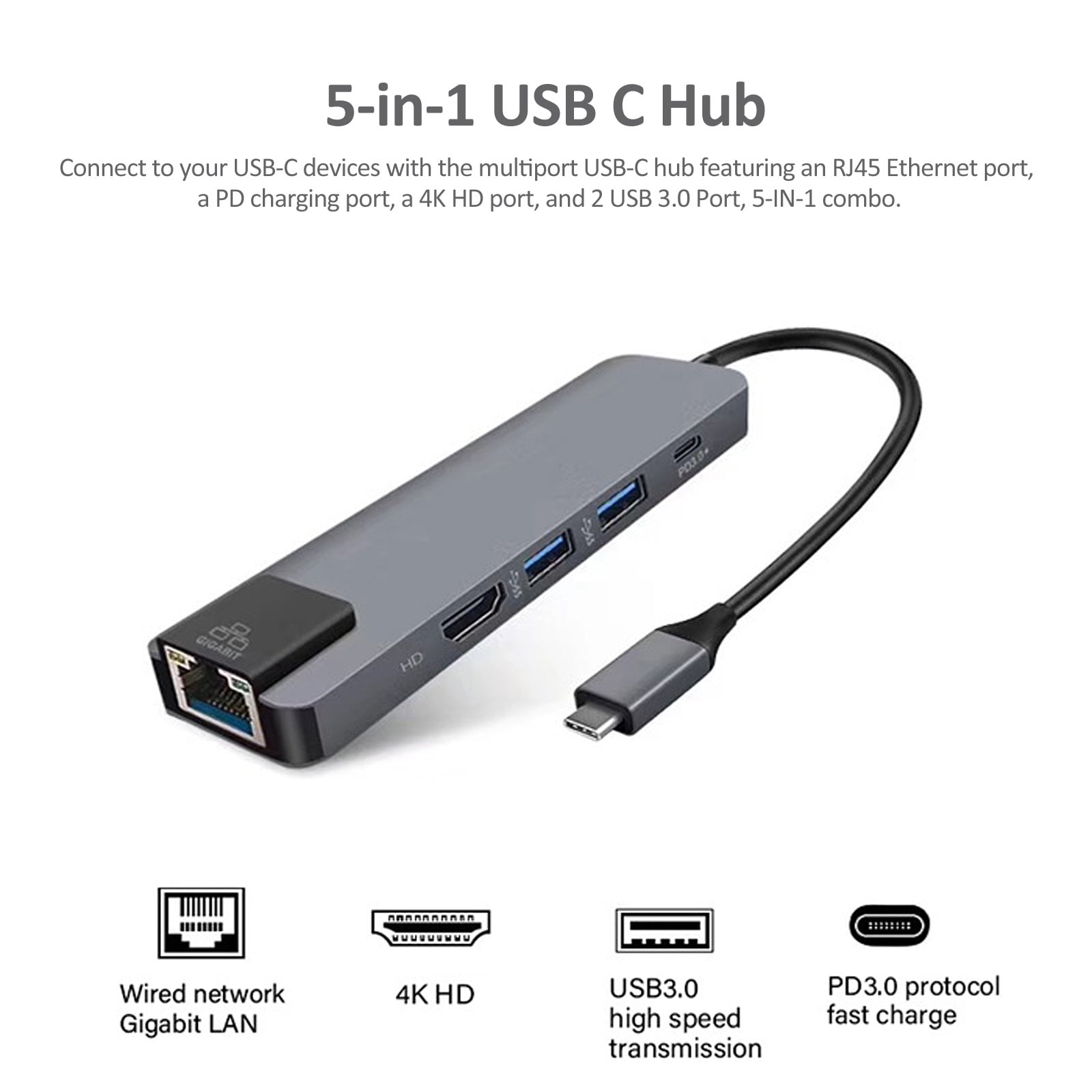 Docking station,Hub Type-c Station Type-c Station Adapter Port ...