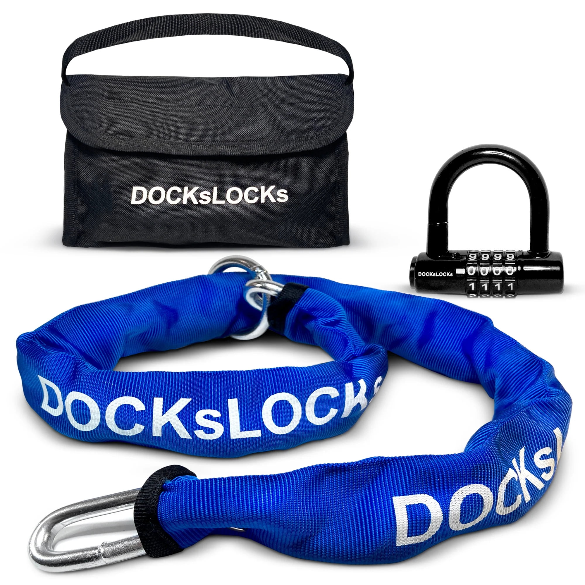 DocksLocks 3ft Heavy Duty Cinch Style Weatherproof Security Chain with ...