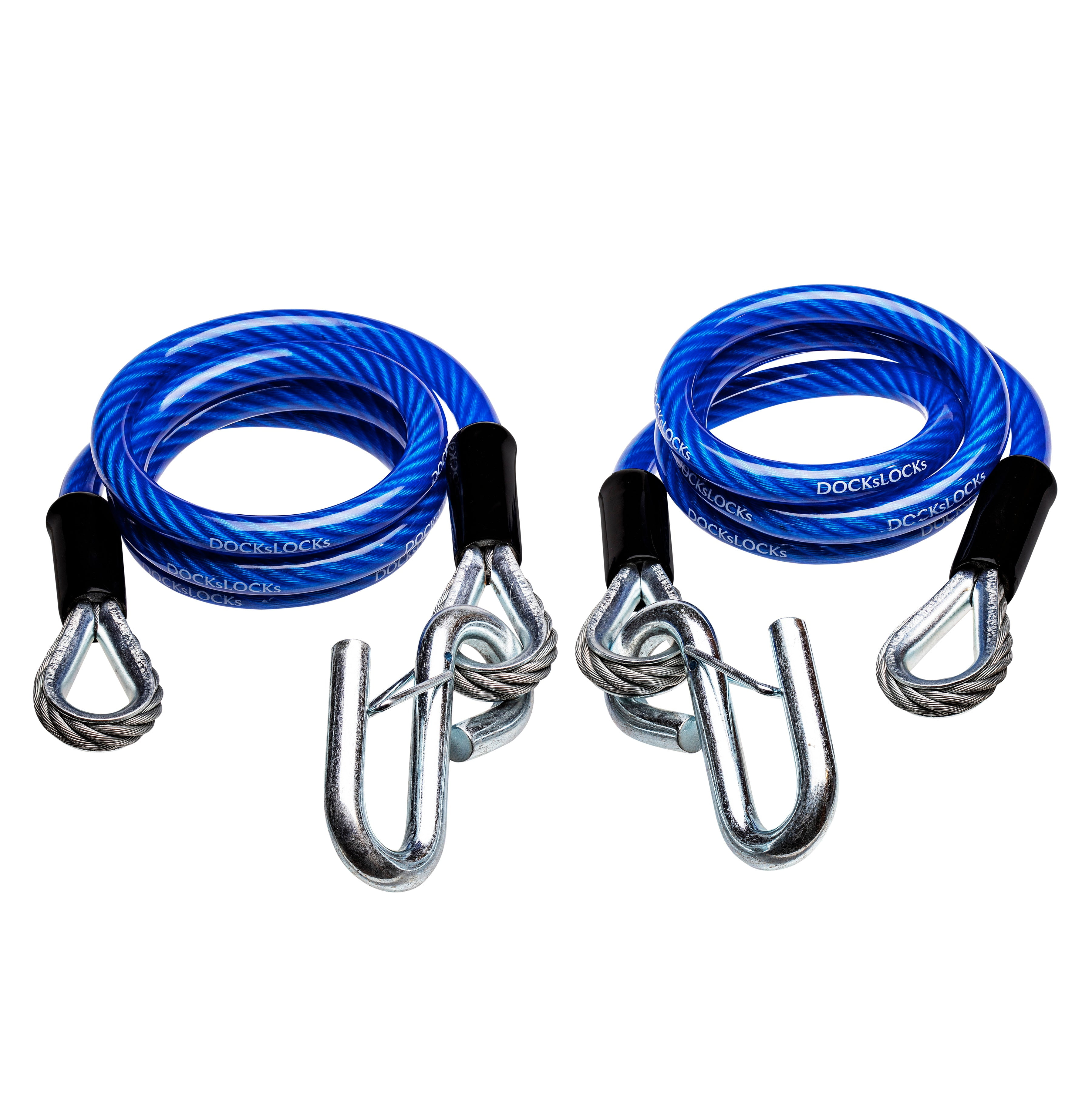 DocksLocks 5000lb Trailer Cable - 48-inch Towing Cables - 2-Pack with ...