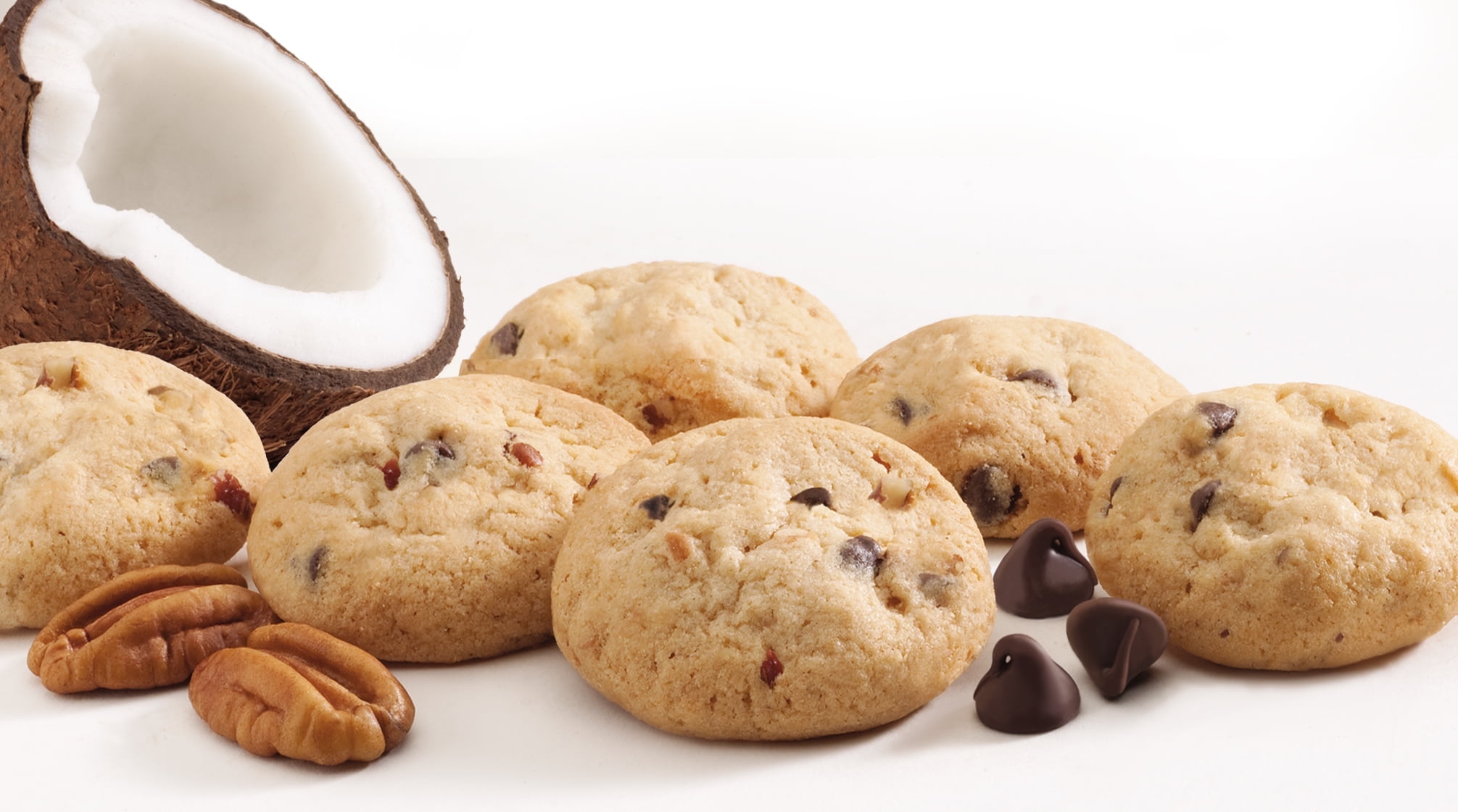 Dockside Market Coconut Crunch Breezers Cookies Pecans and Chocolate Chips - 3 Pack - Walmart.com